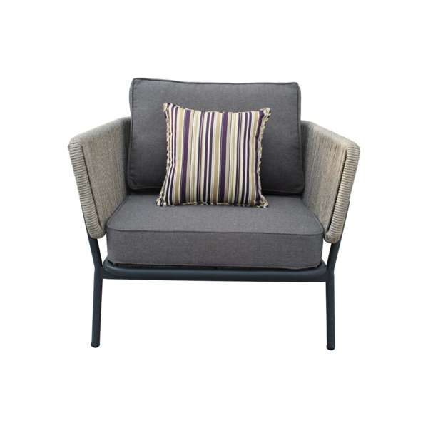 VIG Furniture Suntide - Outdoor Grey Fabric + Beige Rattan + Grey ...
