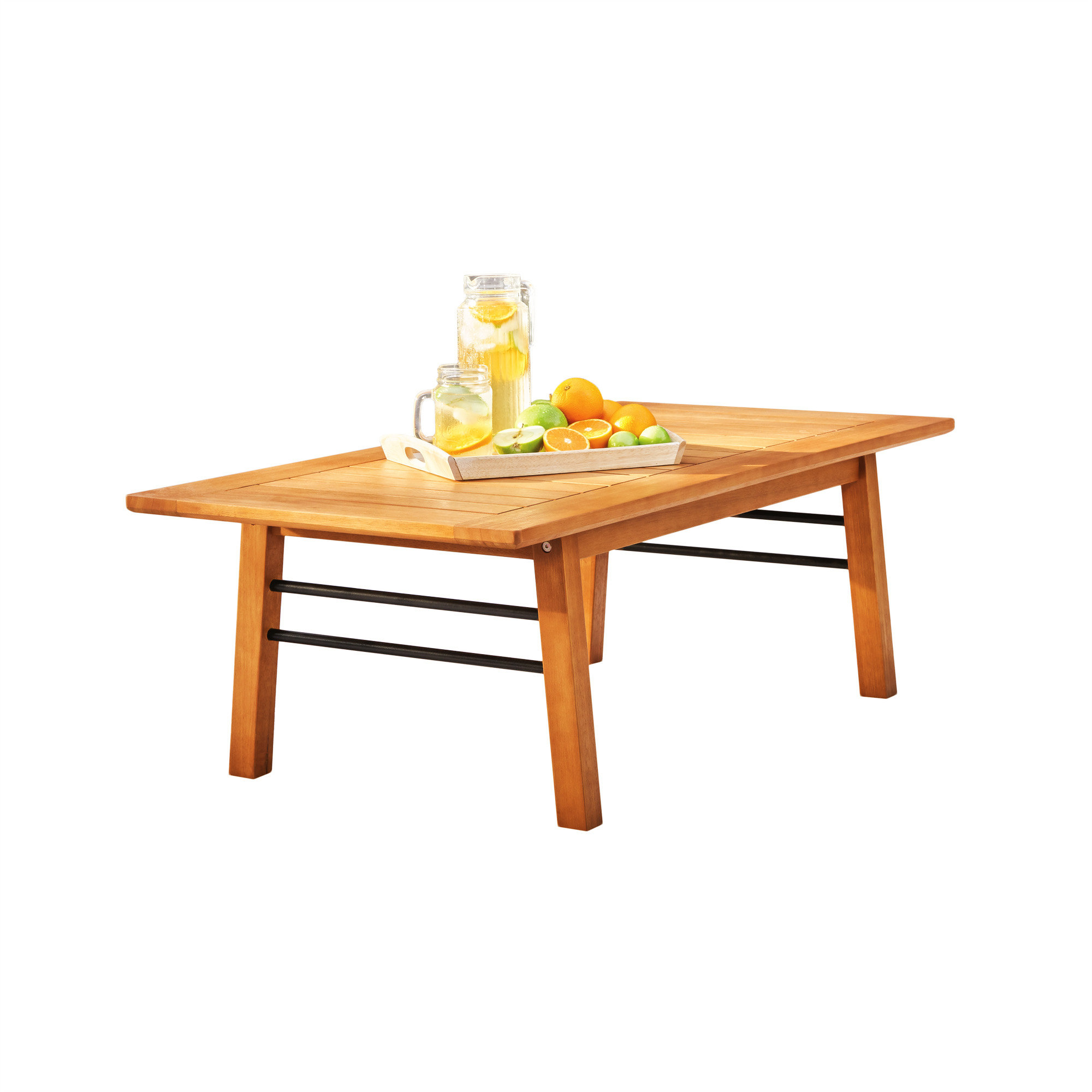 Loon Peak® Rayna Honey Patio Wood Sofa Table | Wayfair
