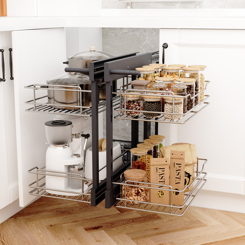 Rebrilliant Blind Corner Kitchen Cabinet Organizer - Wayfair Canada