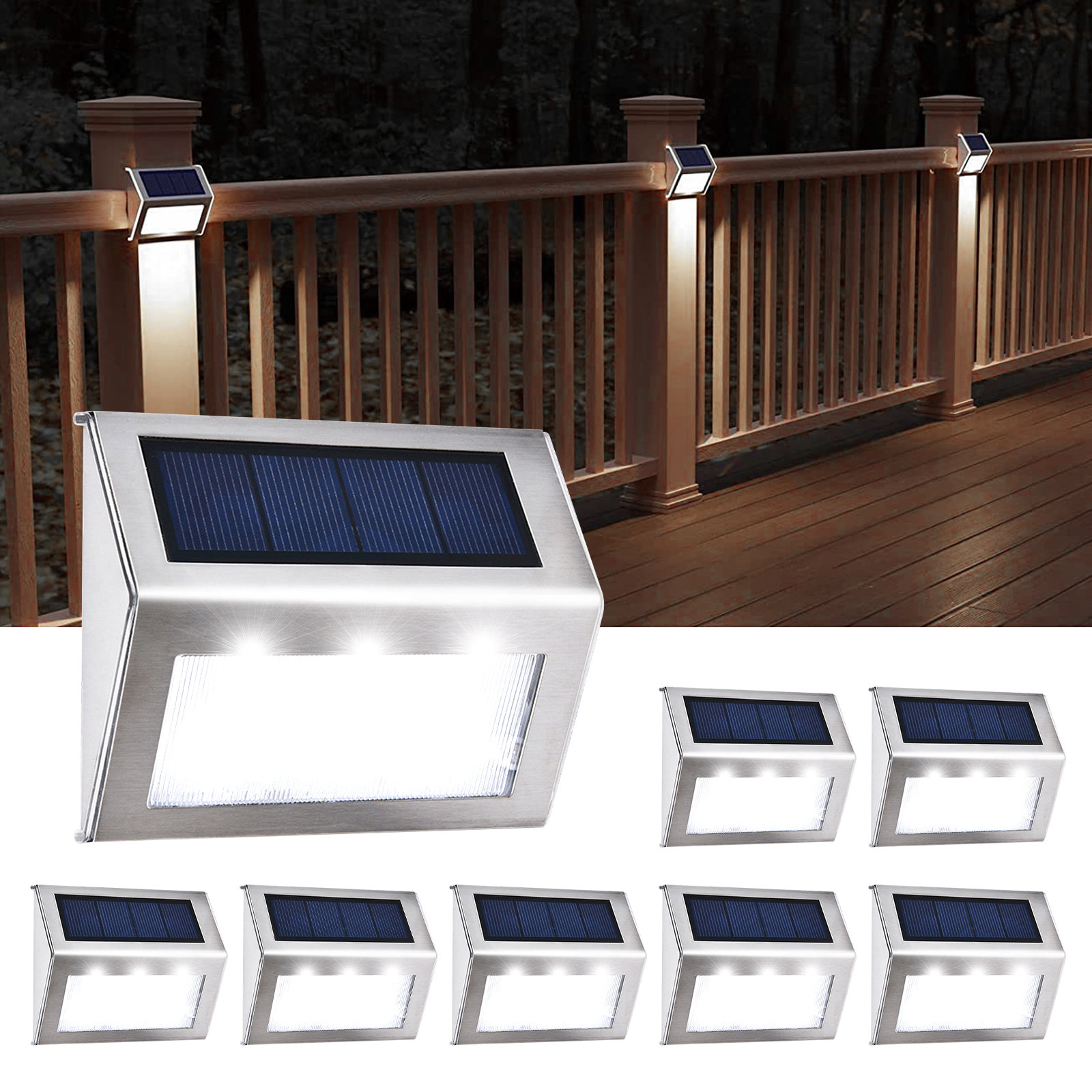 SolarEra Solar Lights 6 LED Pathway Light Waterproof Outdoor Garden ...