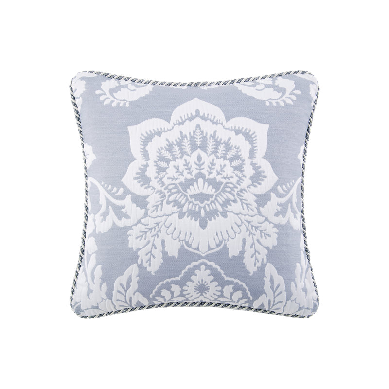 Rose Tree Floral Damask Woven Throw Pillow | Wayfair