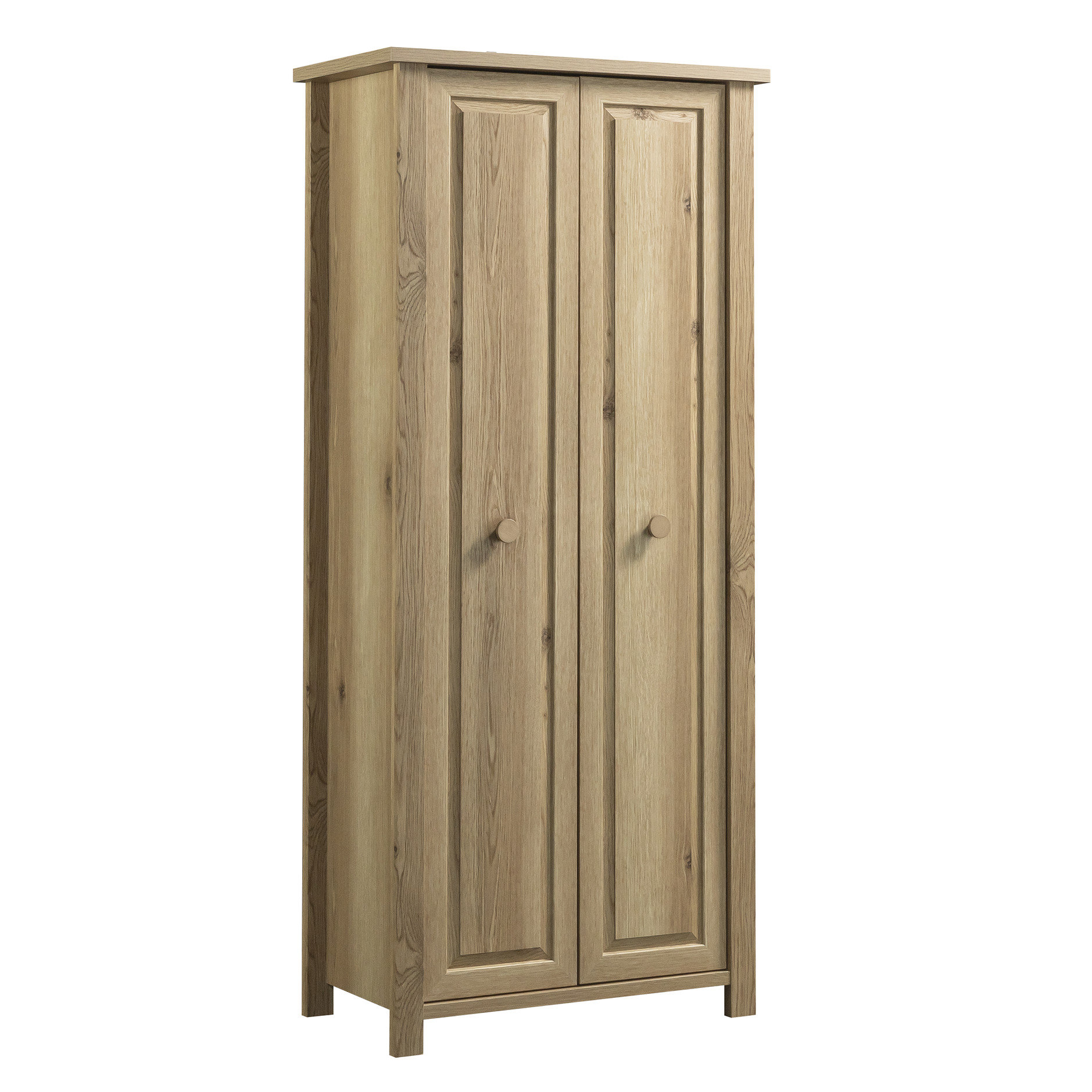 Latitude Run® Rustic Style Brown Storage Cabinet For Kitchen, Laundry ...