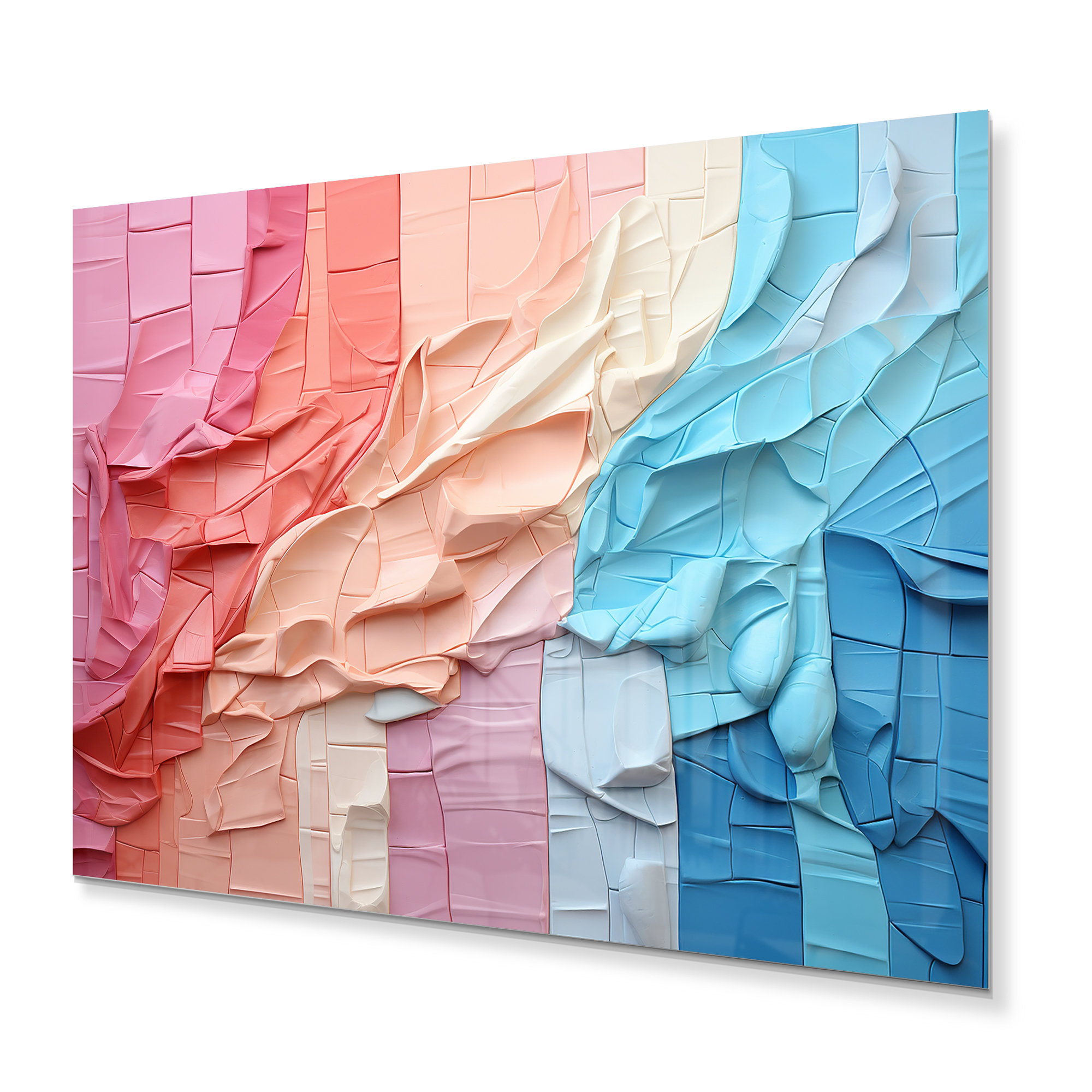 Ivy Bronx Abstract Patchwork I - Abstract Collages Metal Art Print ...