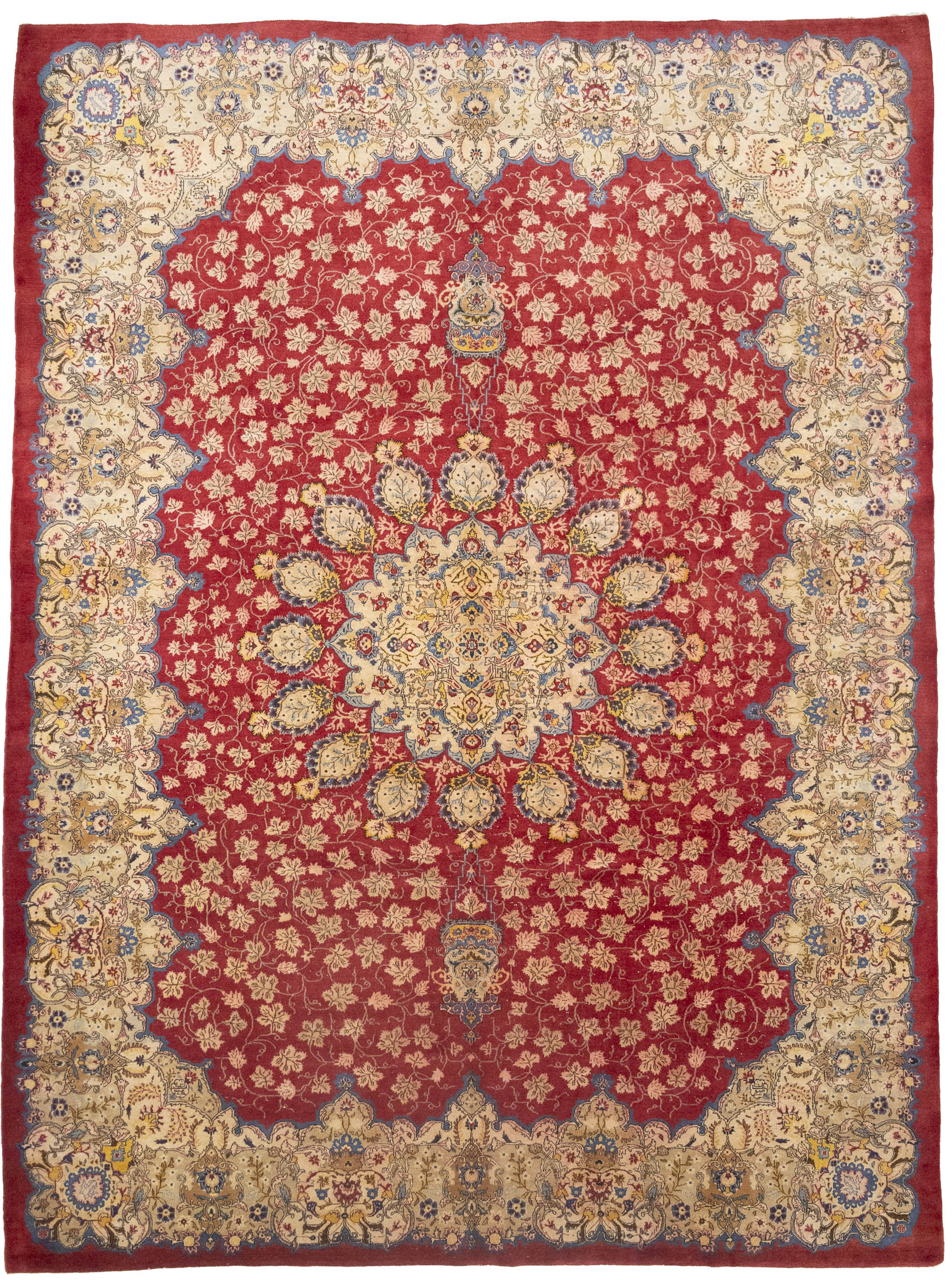 ADMINRUGS Red Traditional 11X14 Handmade Oriental Area Rug | Wayfair