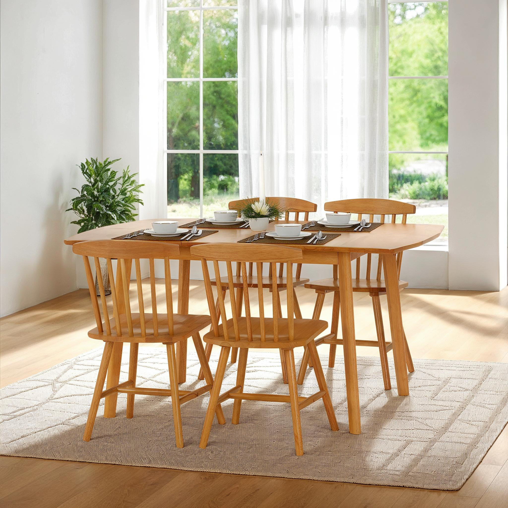 ScanMod Design Stanleytown EXTENDING DINING SET (X4 CHAIRS) | Wayfair.co.uk