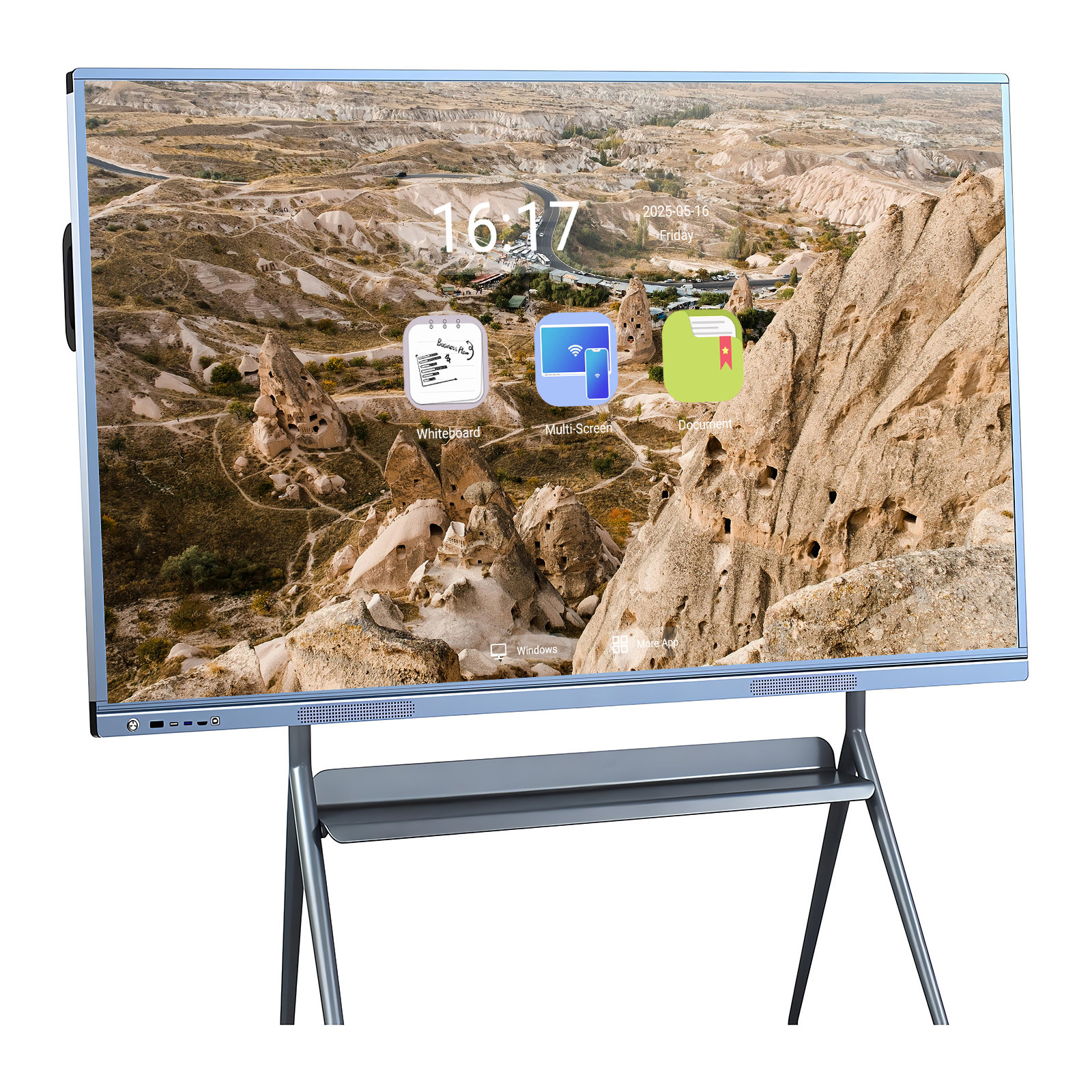 JYXCN 4K Smart Board 86 Inch All-in-One, Touch Screen Interactive Whiteboard with Dual System ...