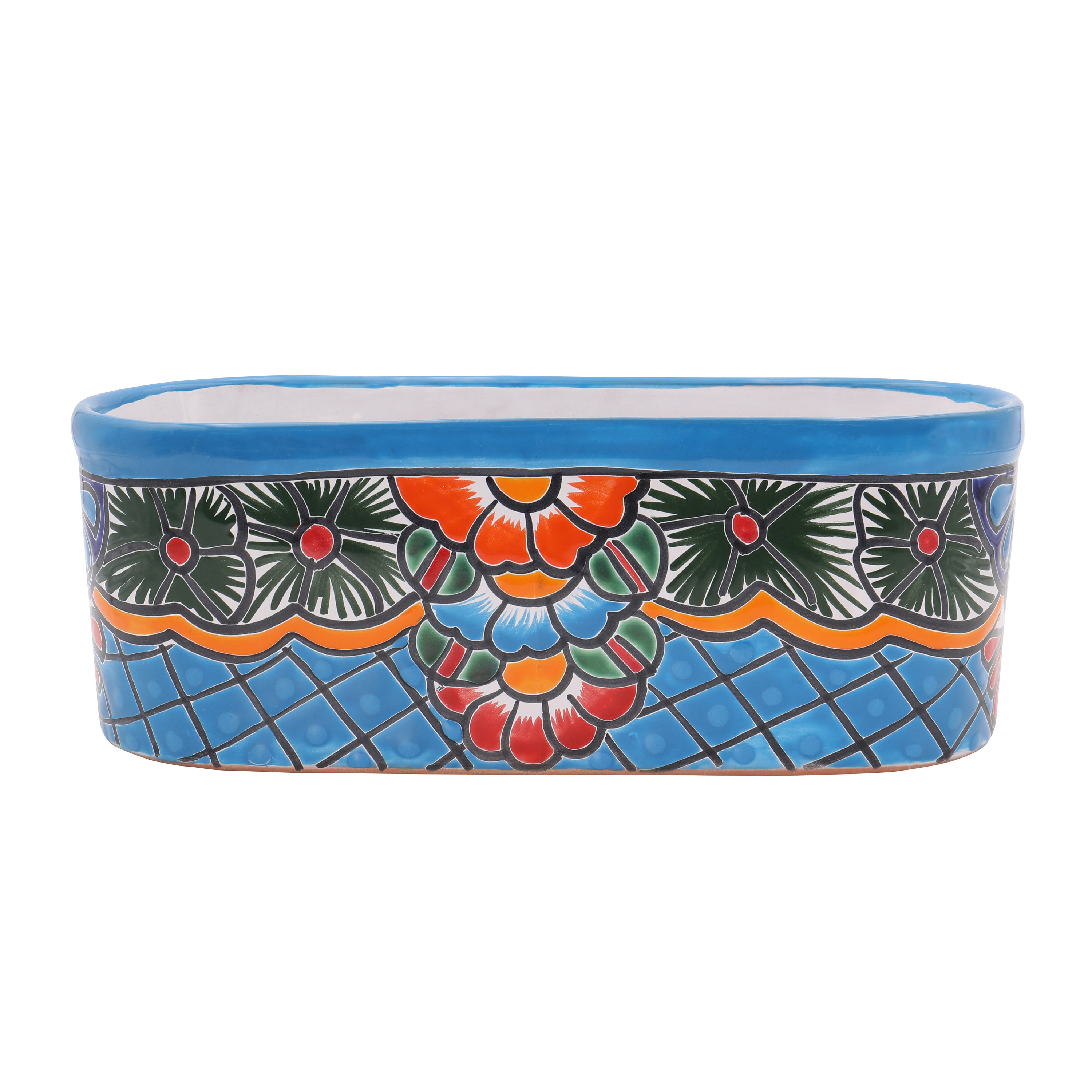 Plow & Hearth Handmade Ceramic Planter Box | Wayfair