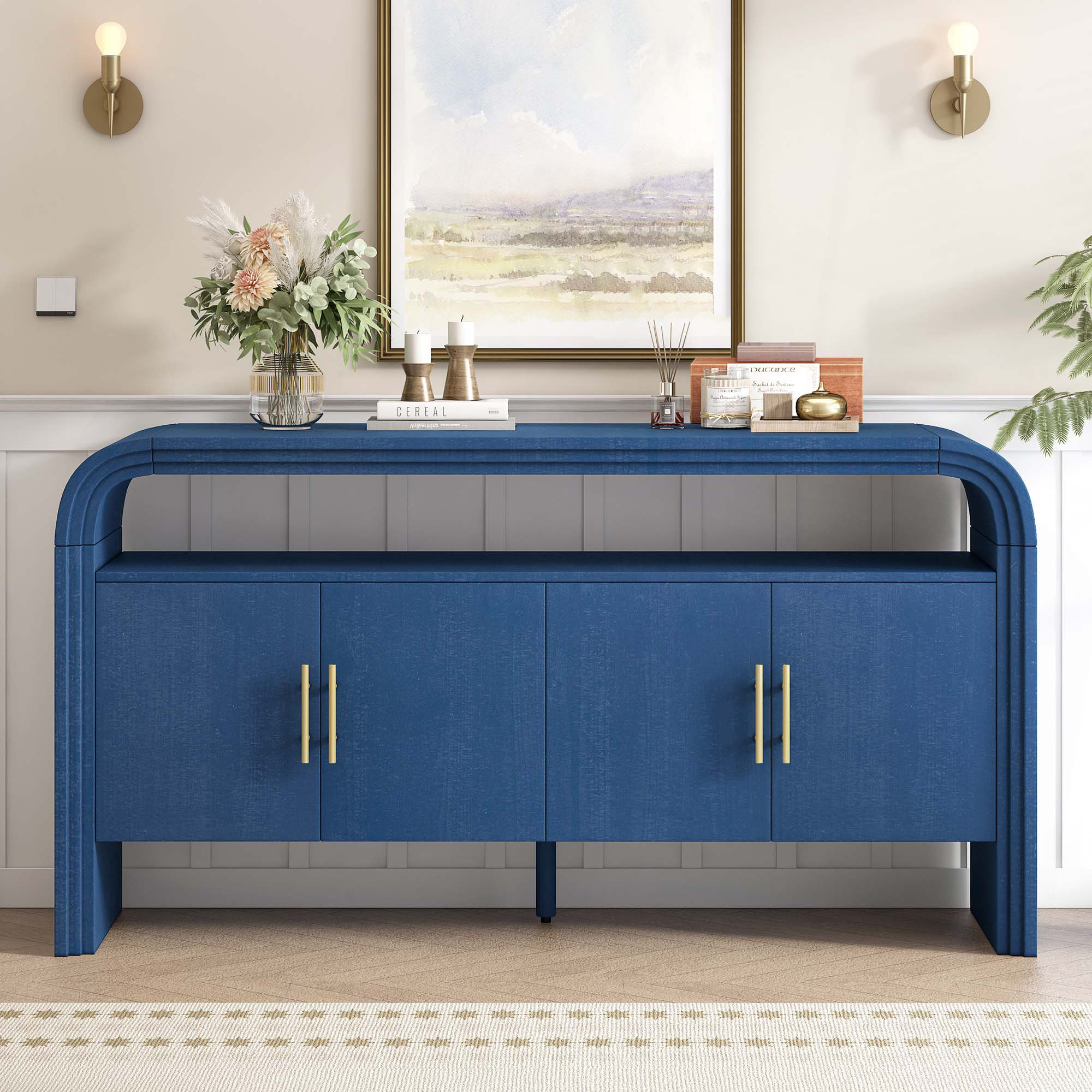 Latitude Run® Elegant Sideboard with Treated Fir Veneer,Suitable For ...