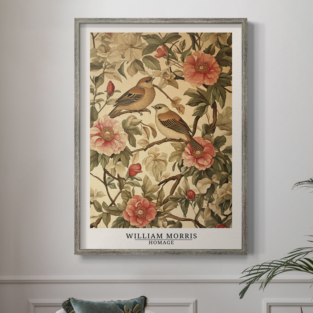Astoria Grand WM MORRIS Series CXIV Framed Print - Solid Wood | Wayfair