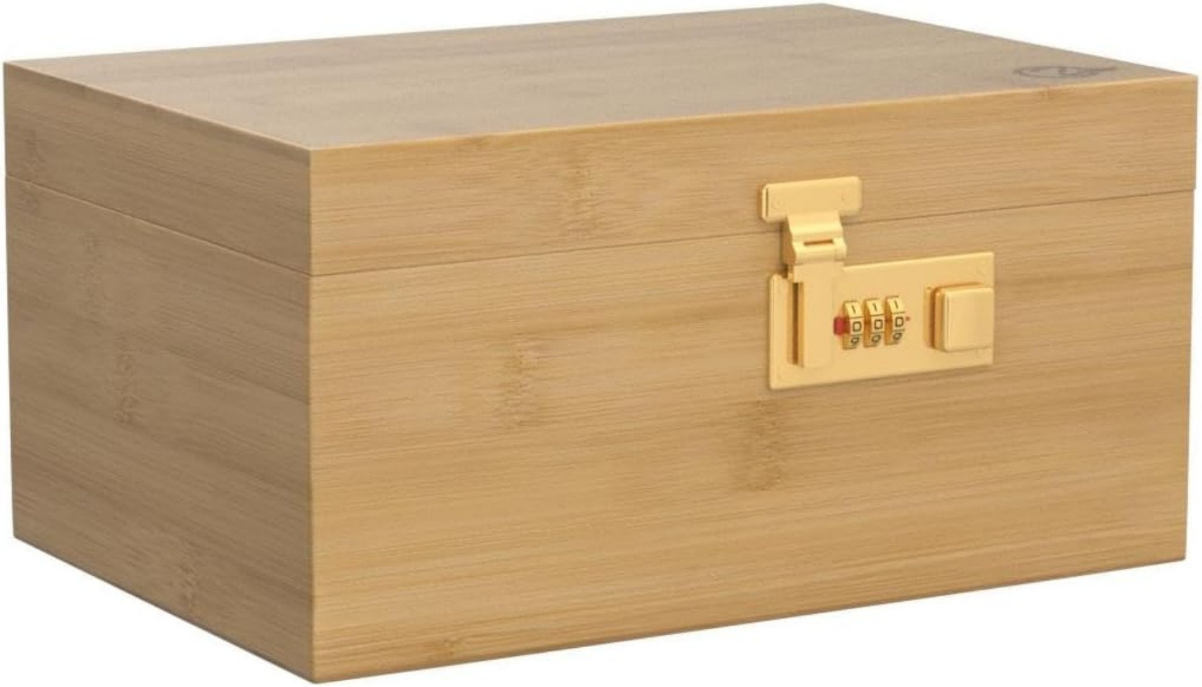 Ophelia & Co. Large Bamboo Box With Combination Lock Decorative Box For ...