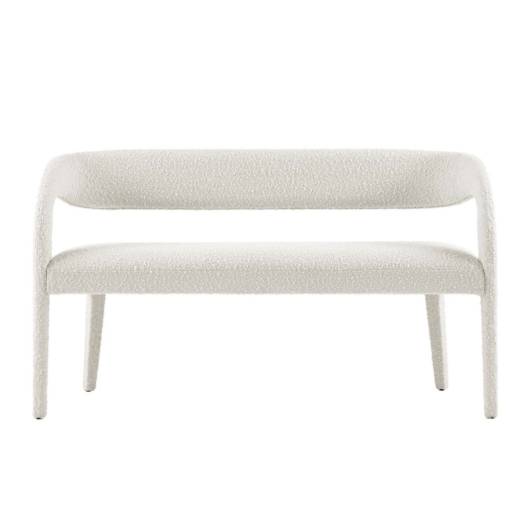 Modway Pinnacle Boucle Fabric Accent Bench | Wayfair