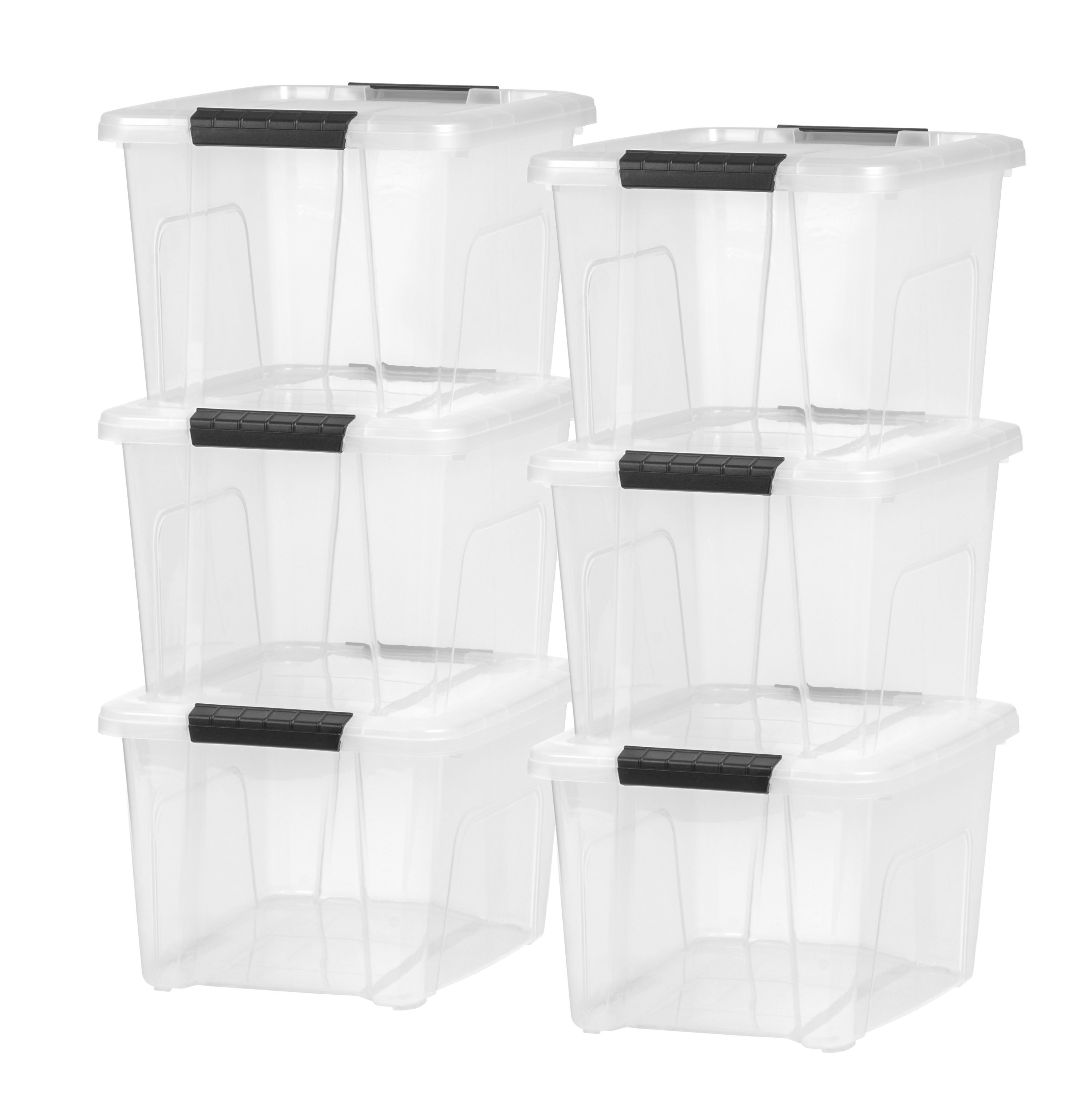 IRIS USA, Inc. Iris Storage Bin with Lid and Secure Latching Buckles ...