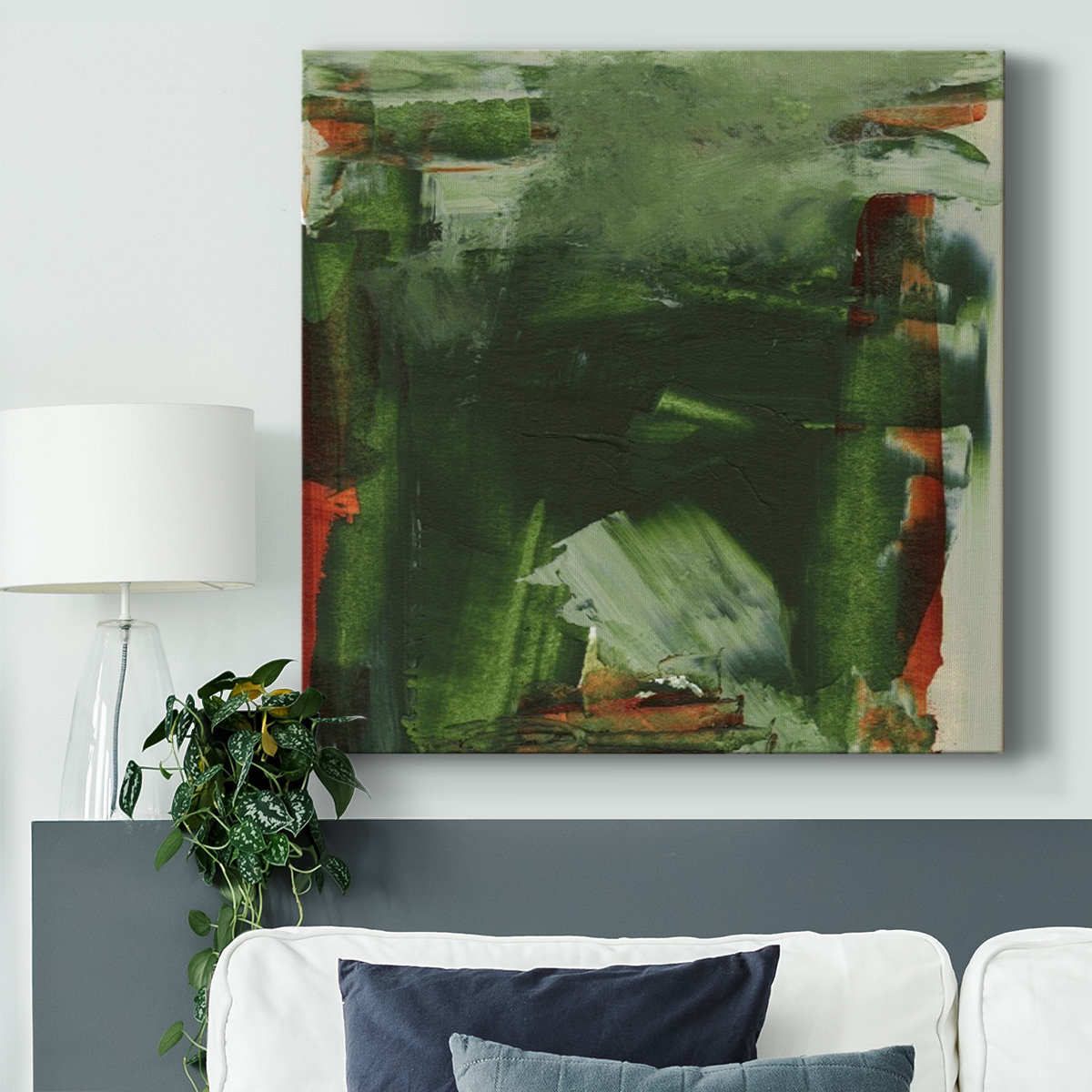 Wrought Studio™ Evolve Green II-Gallery Wrapped Canvas | Wayfair