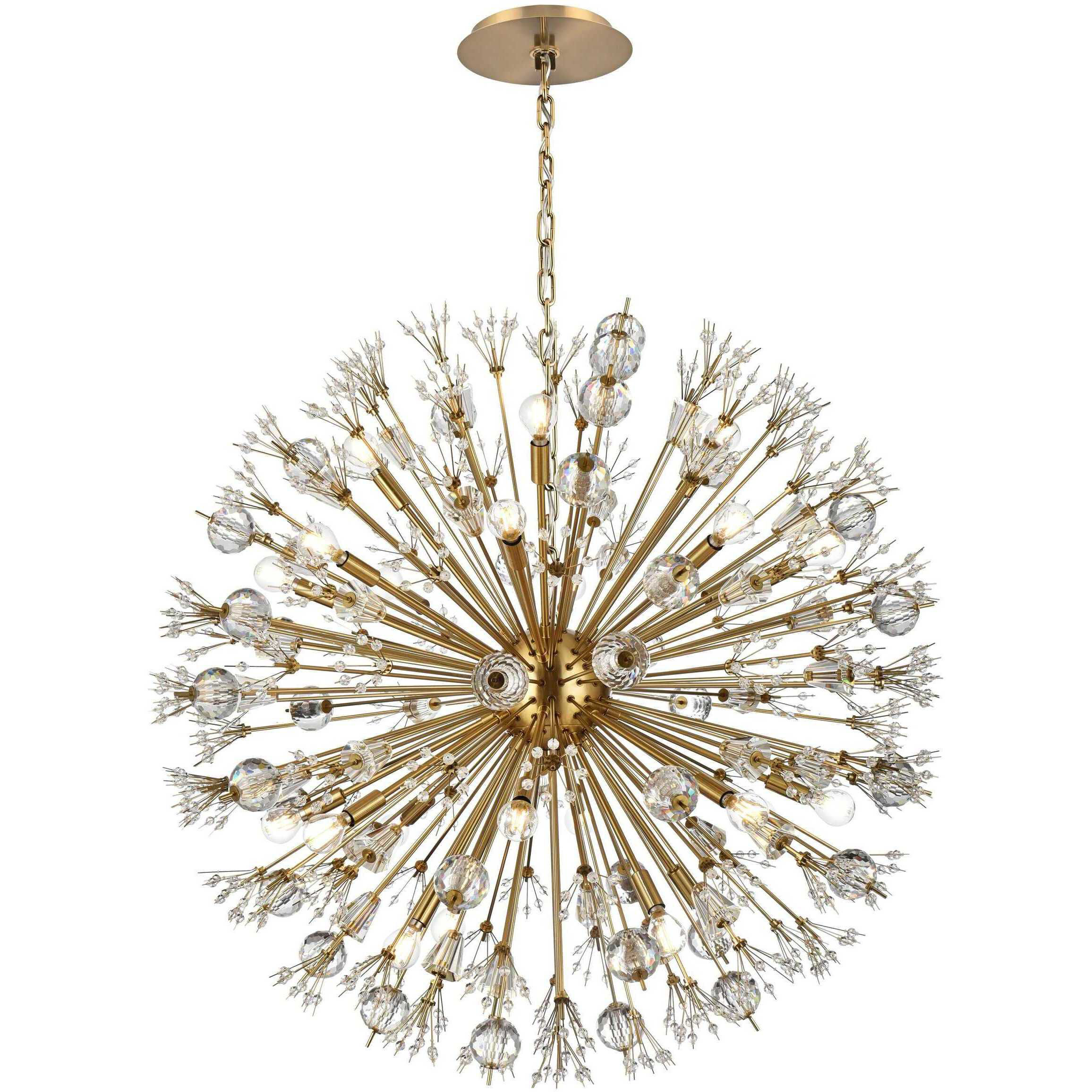 Everly Quinn Vera 38 Inch Crystal Starburst Round Hudspeth - Wayfair Canada