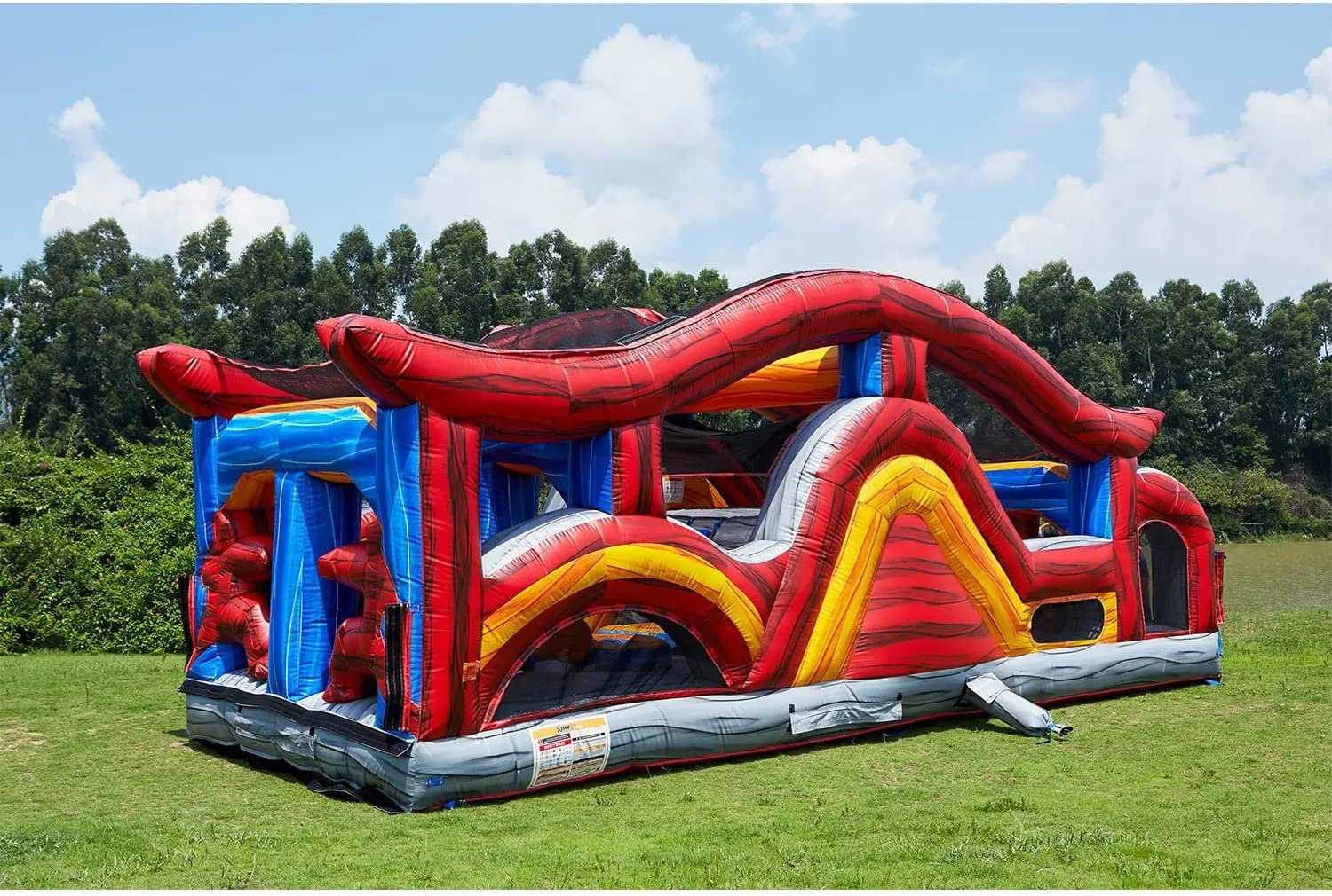 JumpOrange Jeu gonflable JumpOrange Shadow Obstacle Course pour enfants ...