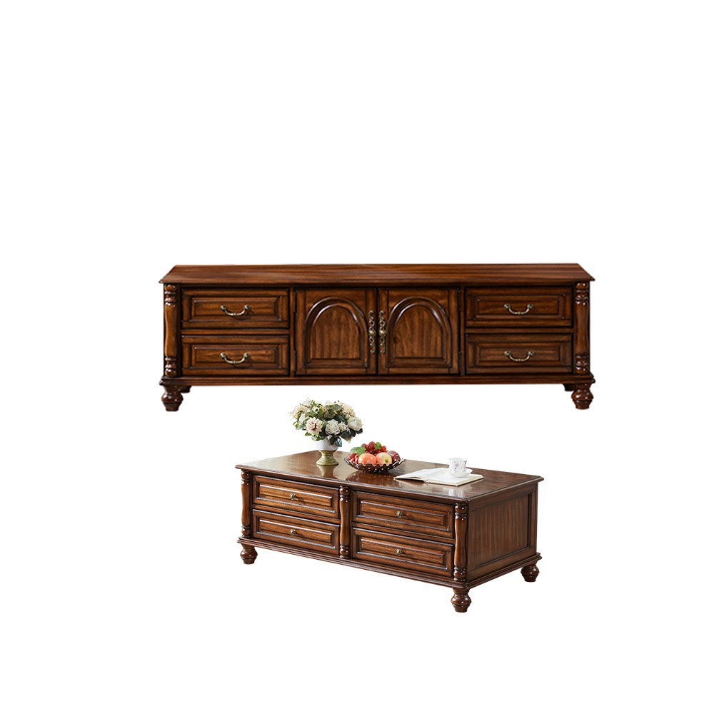 Finaewg American style coffee table paired with TV stand | Wayfair