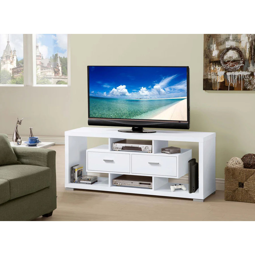 Latitude Run® Darien 2-Drawer Rectangular TV Console Cappuccino ...
