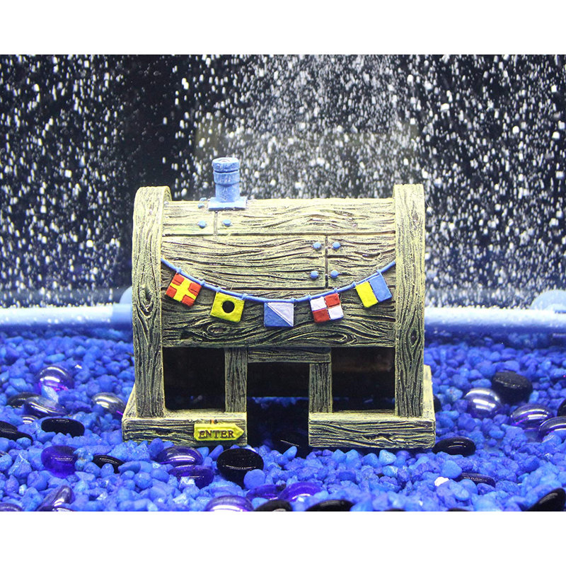 Penn Plax SpongeBob SquarePants Large Krusty Krab Aquarium Ornament ...