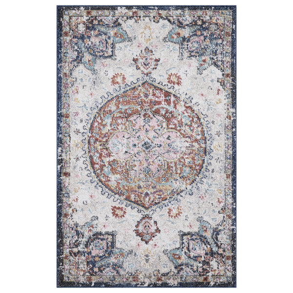 Bungalow Rose Emmajane Ivory Moroccan Worn/Fade Ivory & Reviews | Wayfair