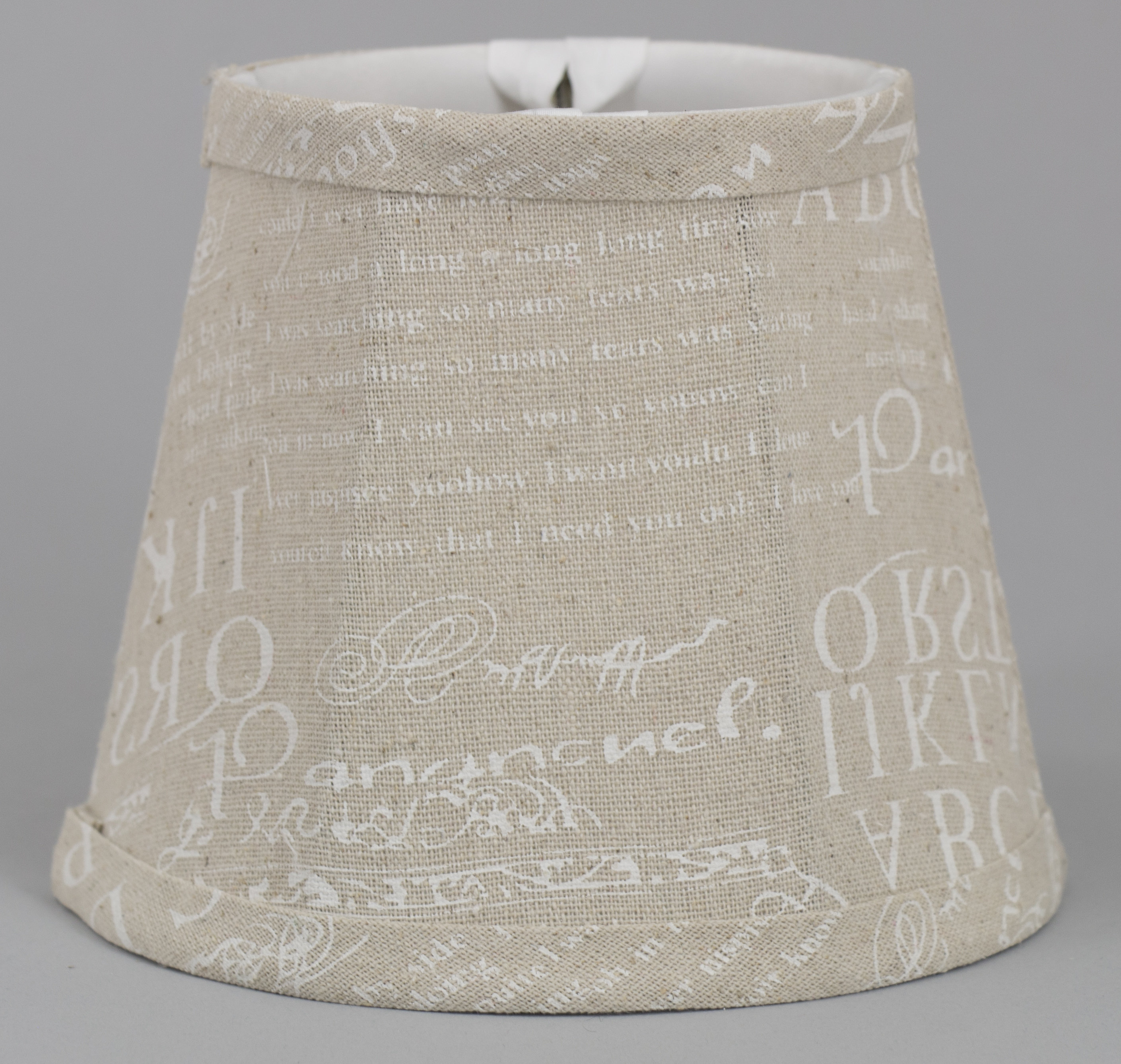 Winston Porter ABC Candelabra 5" H Cotton Empire Lamp Shade ( Clip On ...
