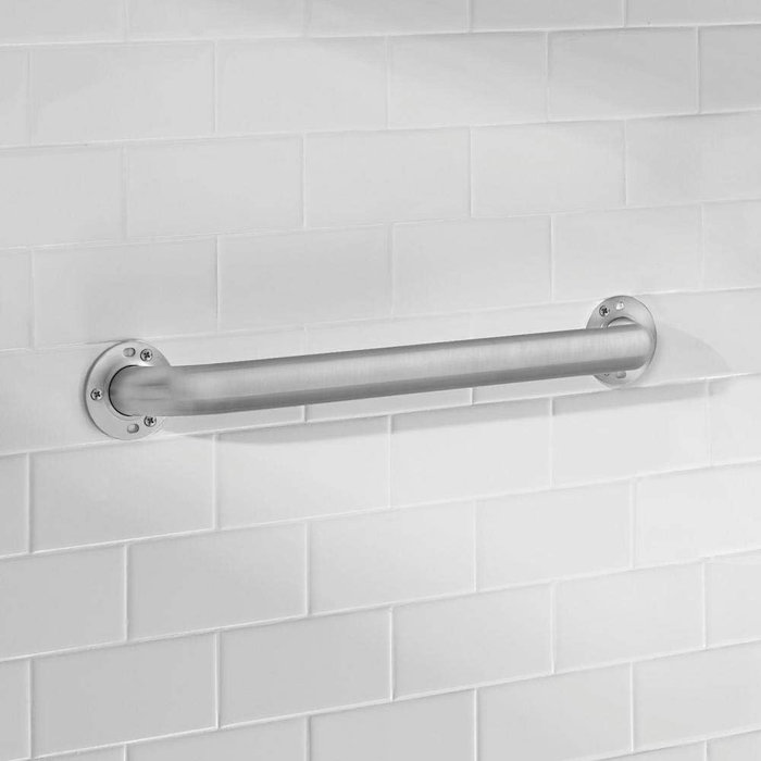 ARISTA 42'' x 1.5" Grab Bar with 5-Hole Mounting Plate | Wayfair