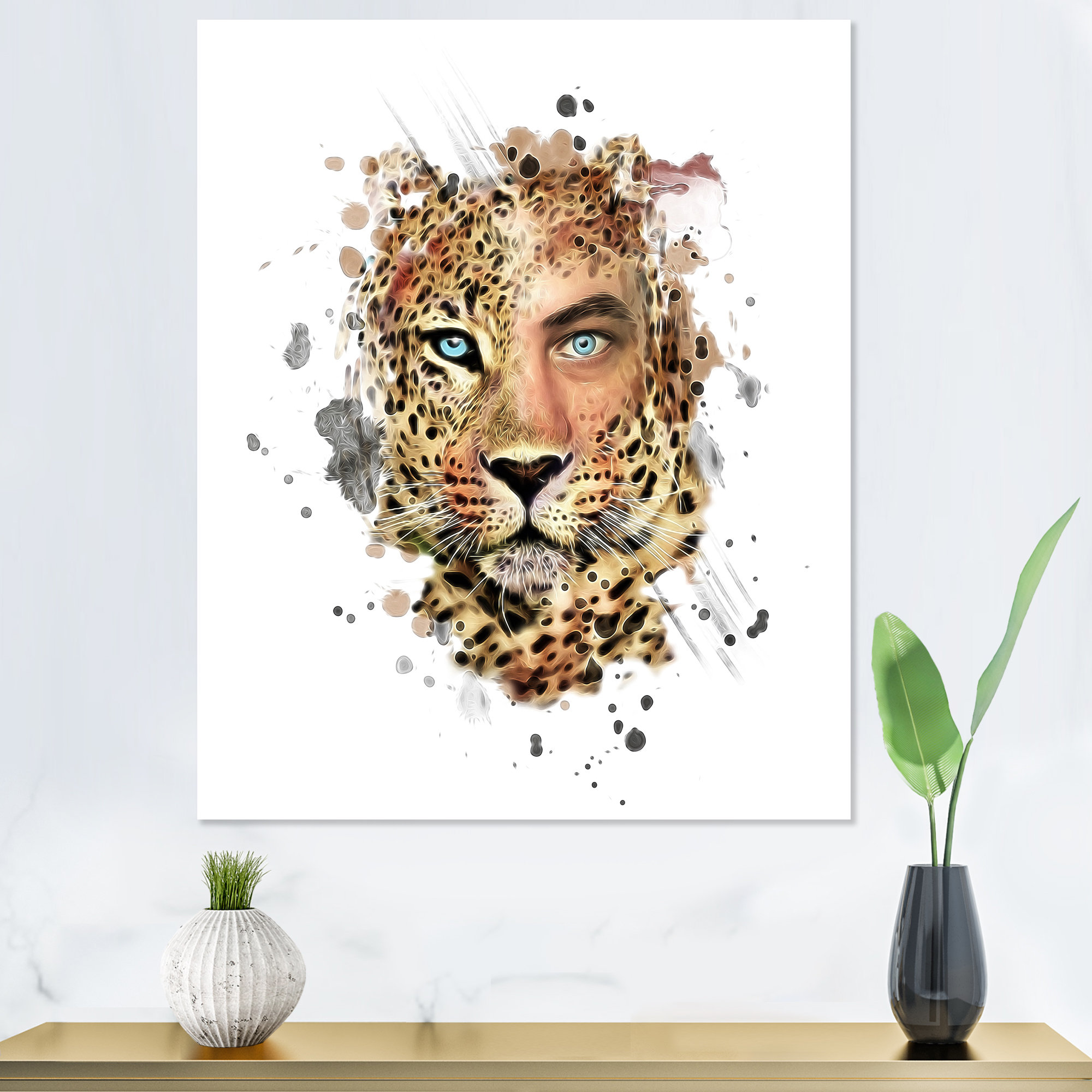 Dakota Fields Human Leopard Fusion " Human Leopard Fusion " Painting ...