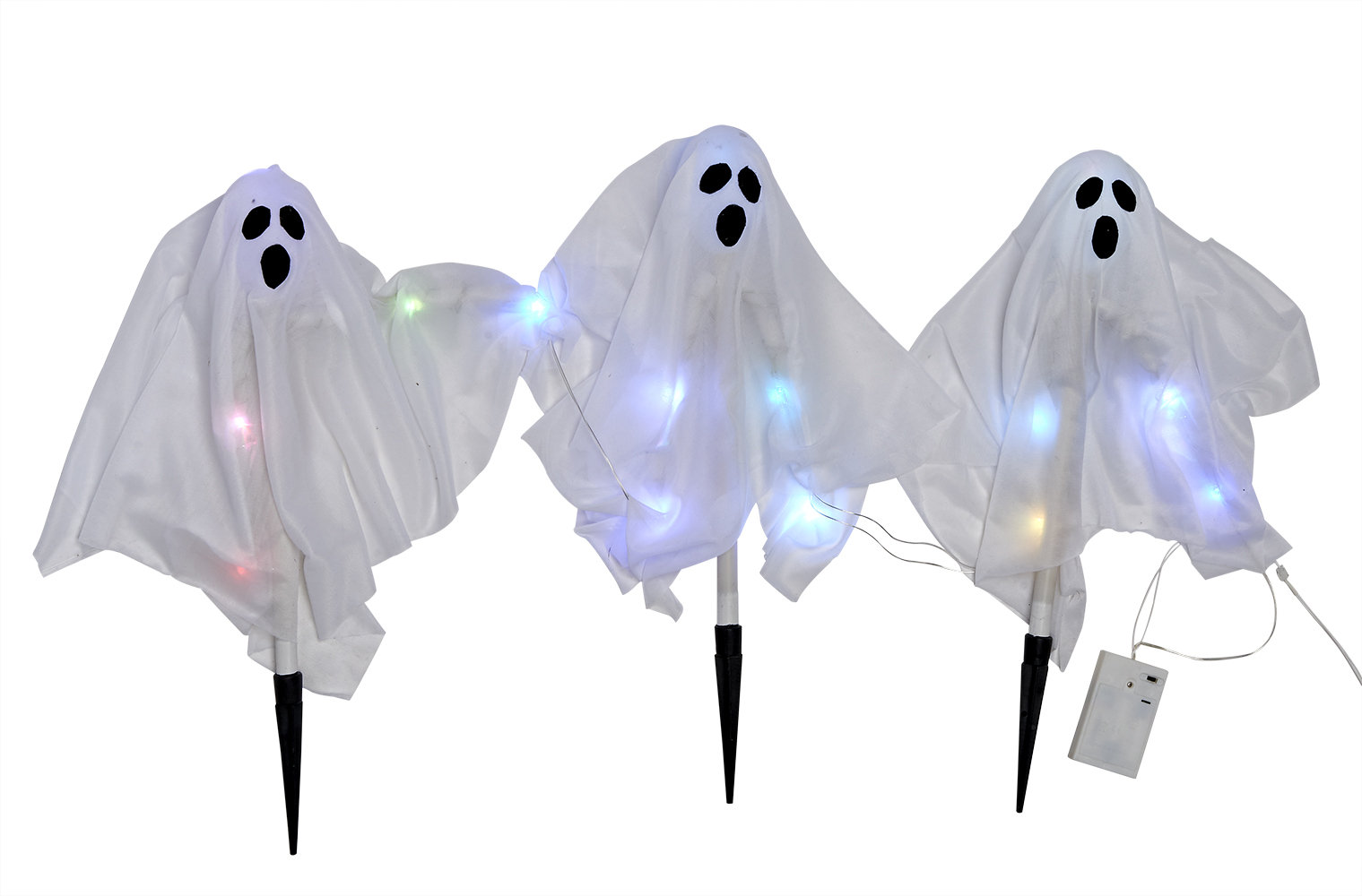 The Holiday Aisle® 20" Halloween Ghost Path Makers Lighted Display ...