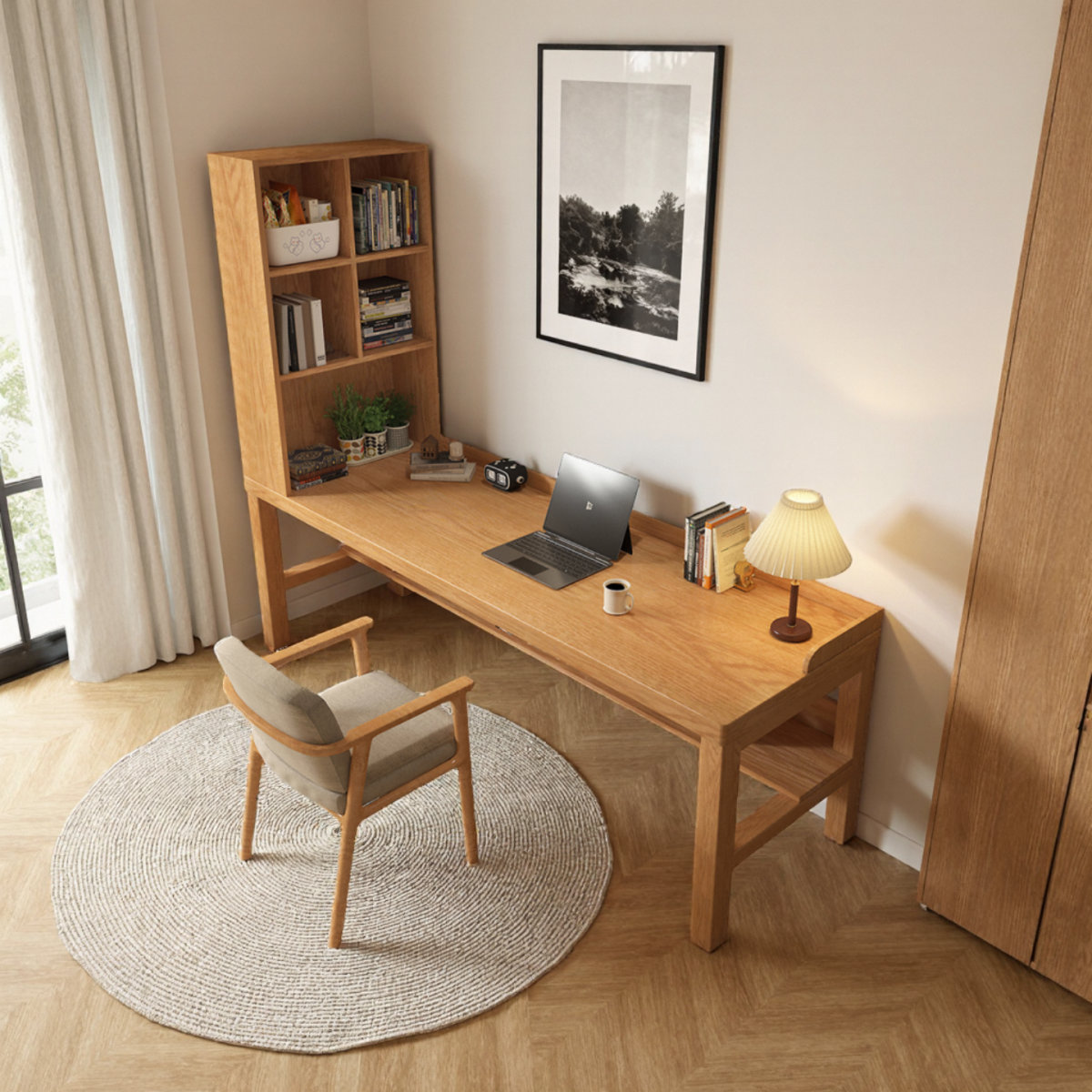 One Allium Way Modern Minimalist Design Solid Wood Desk - Wayfair Canada