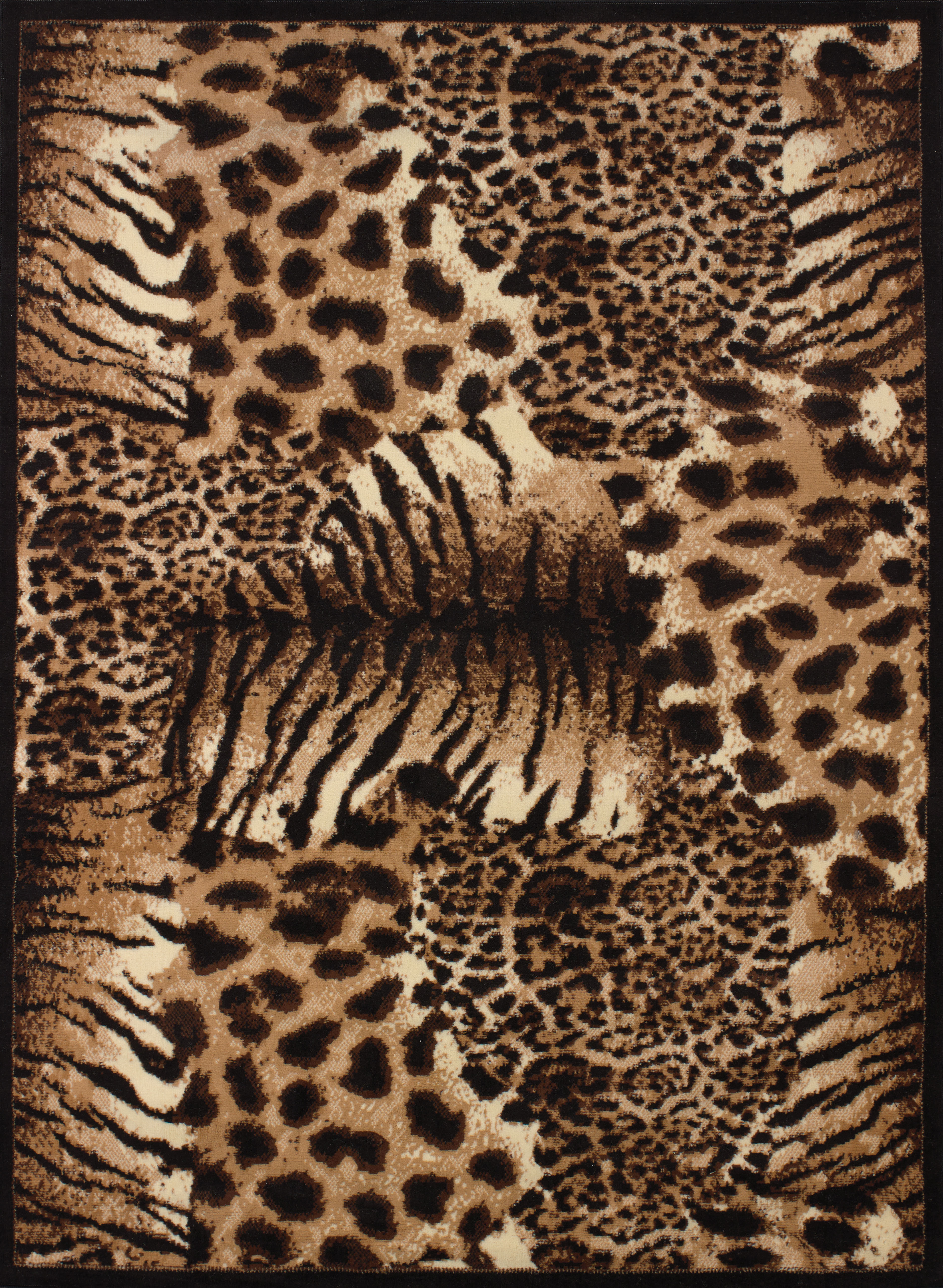 Mercer41 Delyu Animal Print Machine Woven Rectangle 5'3" x 7'2 ...