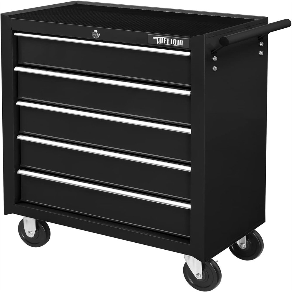 Winado 5-Drawer Rolling Tool Chest W/Lock & Key, Tool Storage Cabinet ...