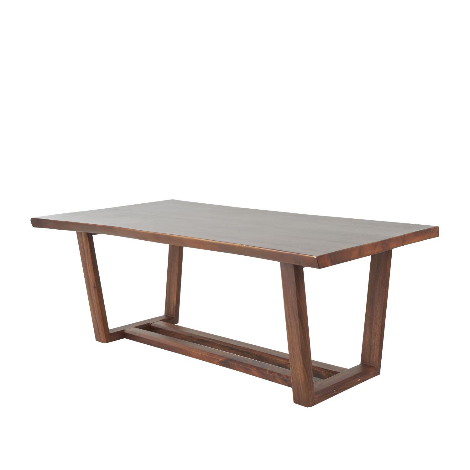 Millwood Pines Cole And Grey Wood Modern Live Edge Dining Table ...