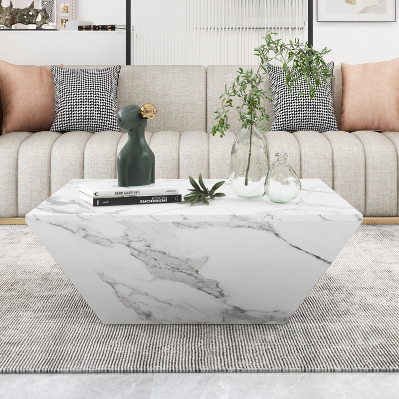 Metro Lane Ardjan Pedestal Coffee Table with Storage & Reviews ...