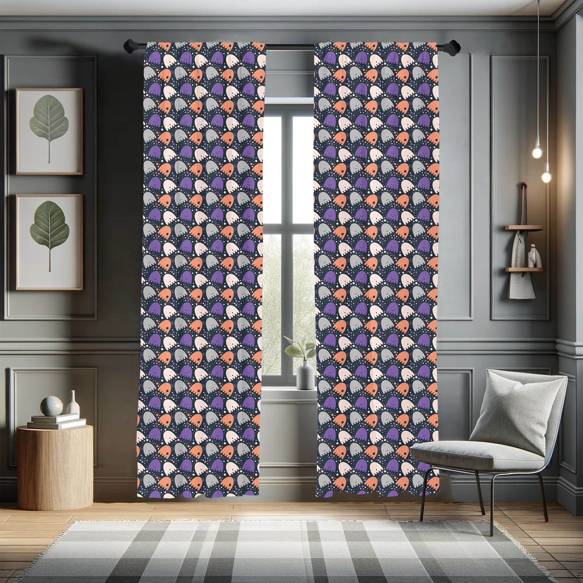 East Urban Home Ghost Semi-Sheer Rod Pocket Sliding Panel | Wayfair