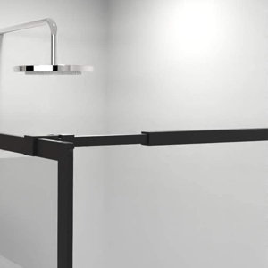 APERIL 34" X 72" Frame Fixed Glass Panel Shower Door & Reviews | Wayfair