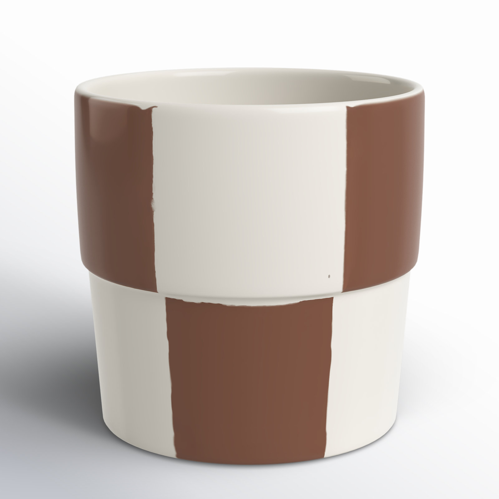 AllModern Caitlin Checkerboard Ceramic Pot Planter | Wayfair