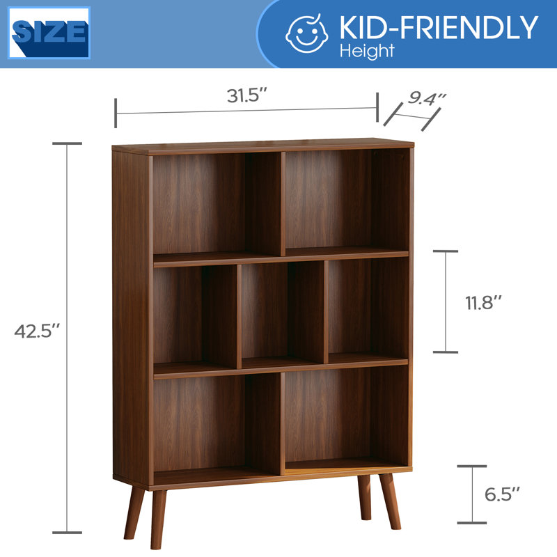 George Oliver Jaen Bookcase & Reviews | Wayfair