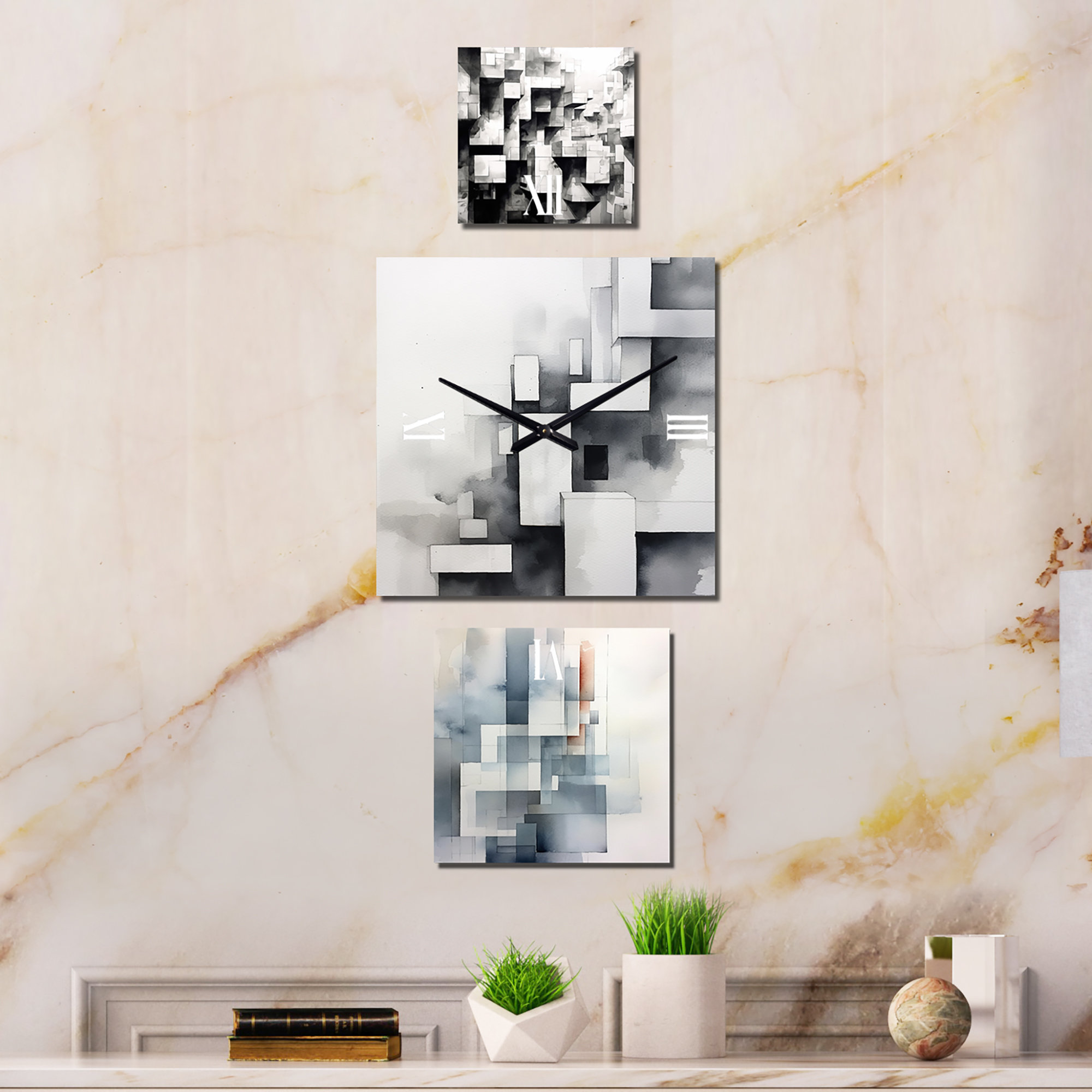 Ivy Bronx Makailynn - Minimalism Large Vertical Clock | Wayfair