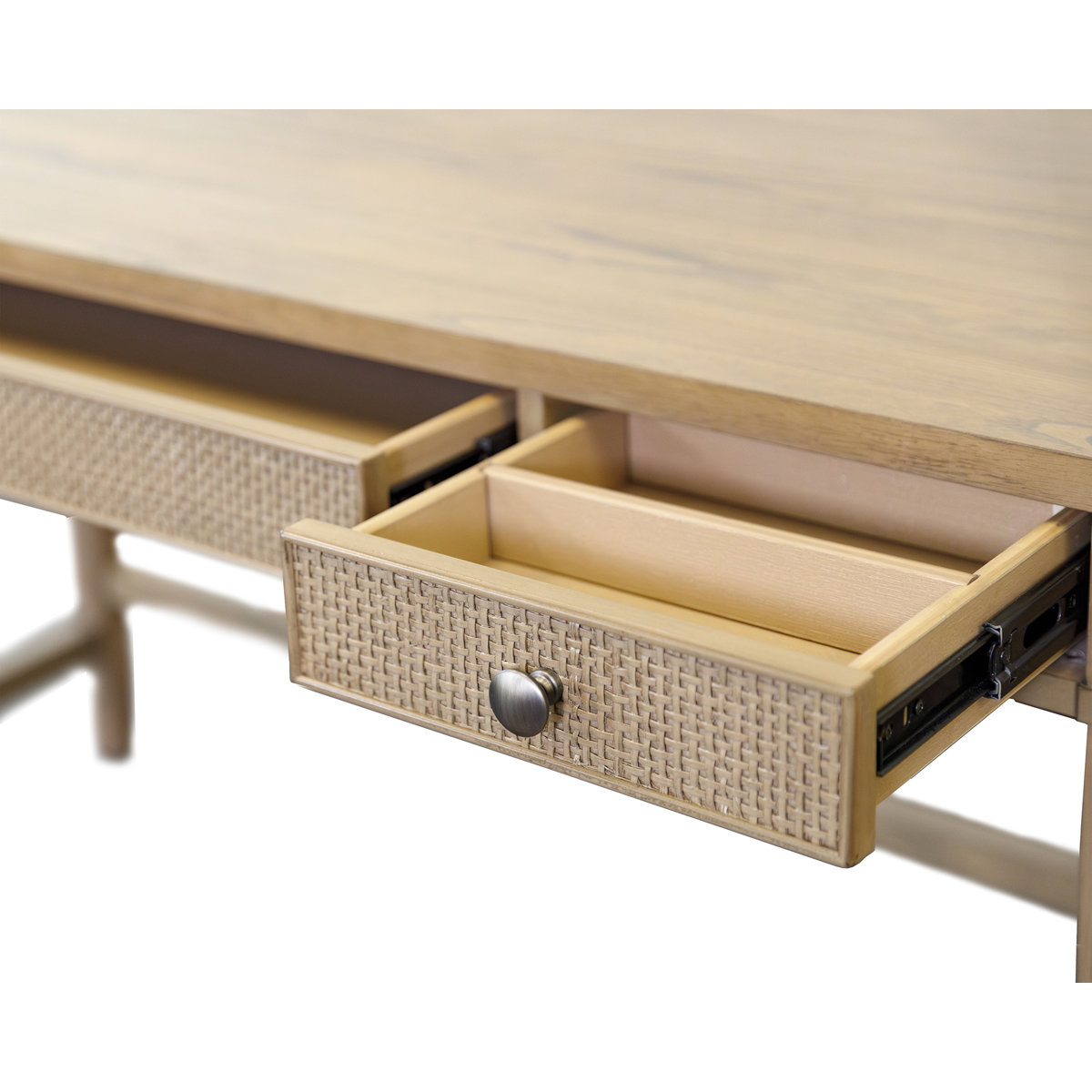 Lark Manor™ Modern Wood Writing Desk, Office Desk, Storage Desk ...