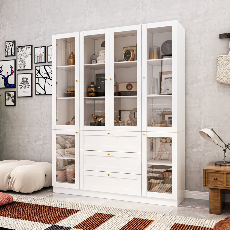 Morinome 3 Drawer Living Room Display Case | Wayfair