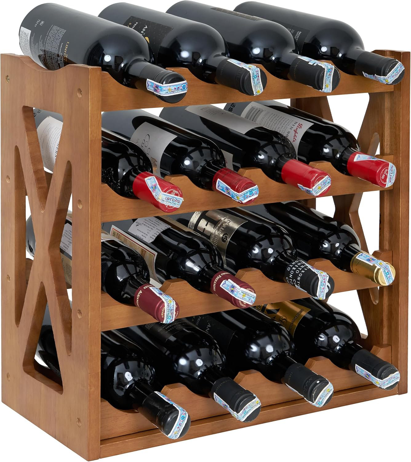 Prep & Savour Wine Rack Free Standing Floor, Wine Racks Countertop ...