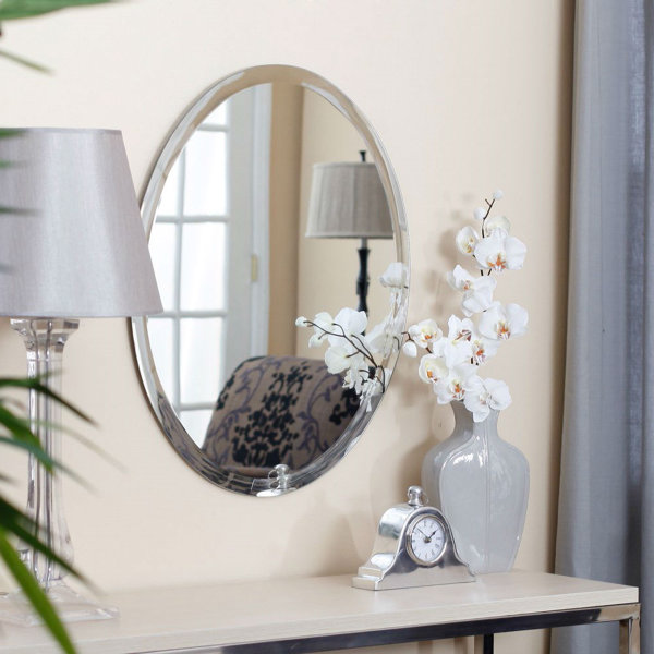 Mercer41 Daisie-Mai Glass Round Wall Mirror - Wayfair Canada