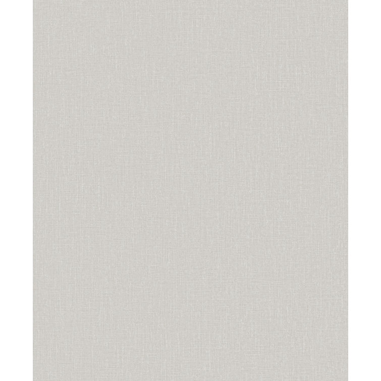 Hokku Designs Light Grey Textured Plain Textile Wallpaper - Wayfair Canada