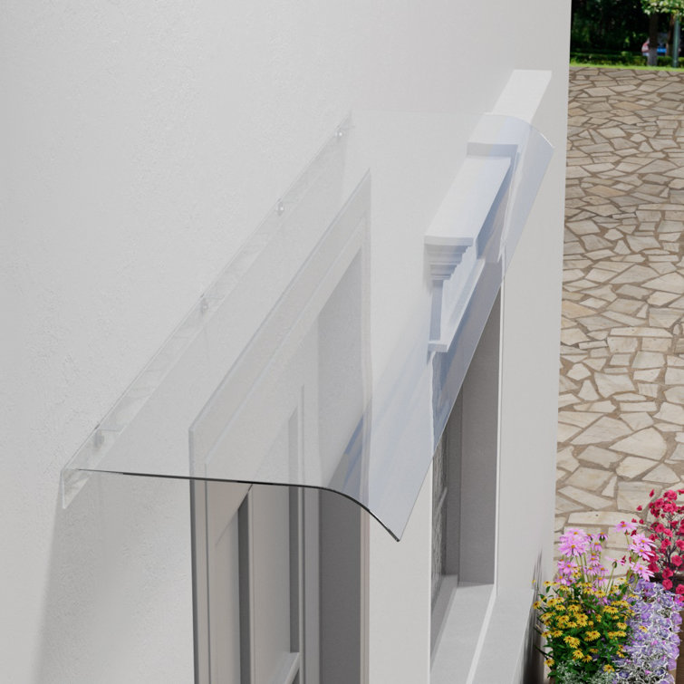 House of Hampton 160cm W x 33cm D Door Canopy Window Awning | Wayfair.co.uk