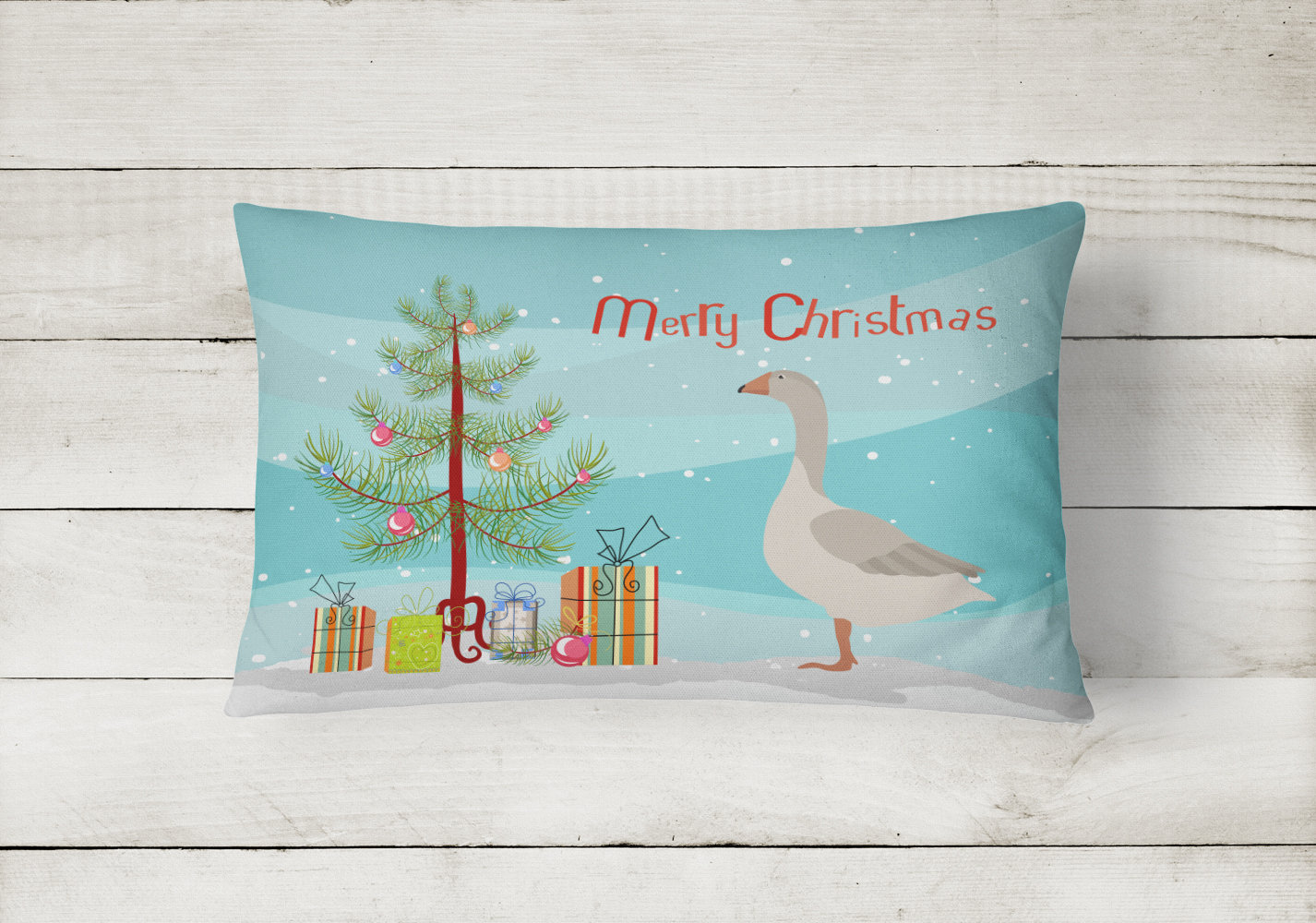 Caroline's Treasures Steinbacher Goose Christmas Indoor/Outdoor Throw ...