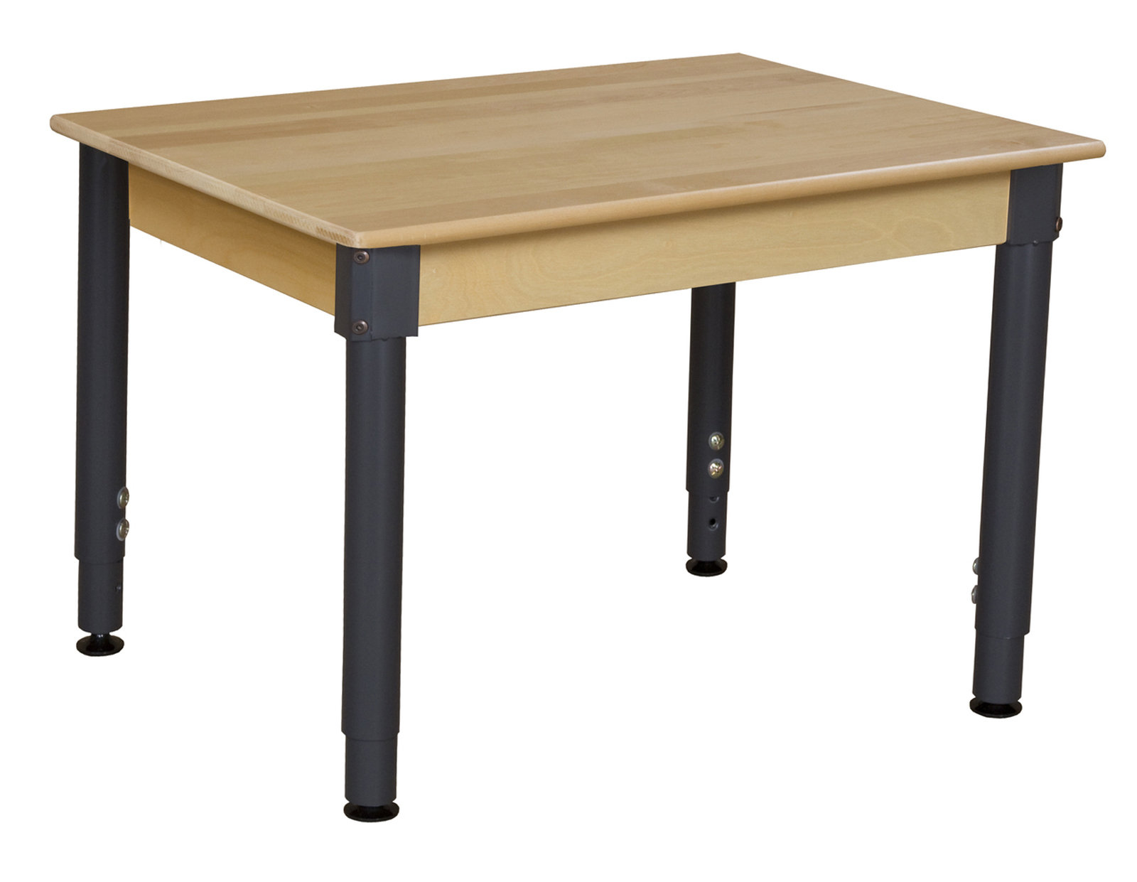 Wood Designs Hardwood Birch Tables Solid Wood Adjustable Rectangle 4 ...