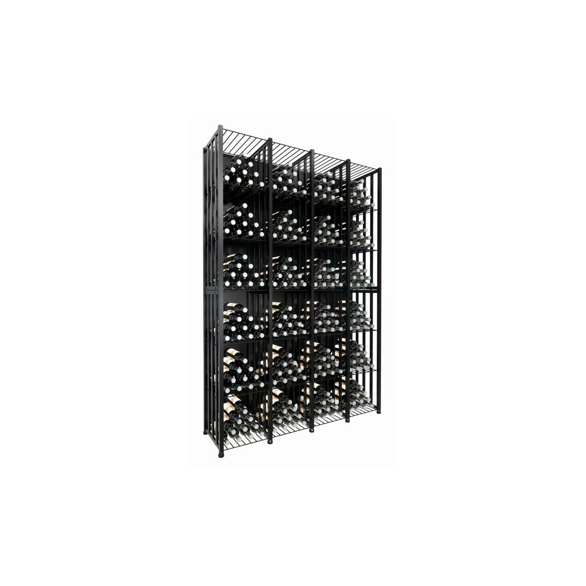Rebrilliant Honya 384 Bottle Floor Wine Bottle Rack in Matte Black ...