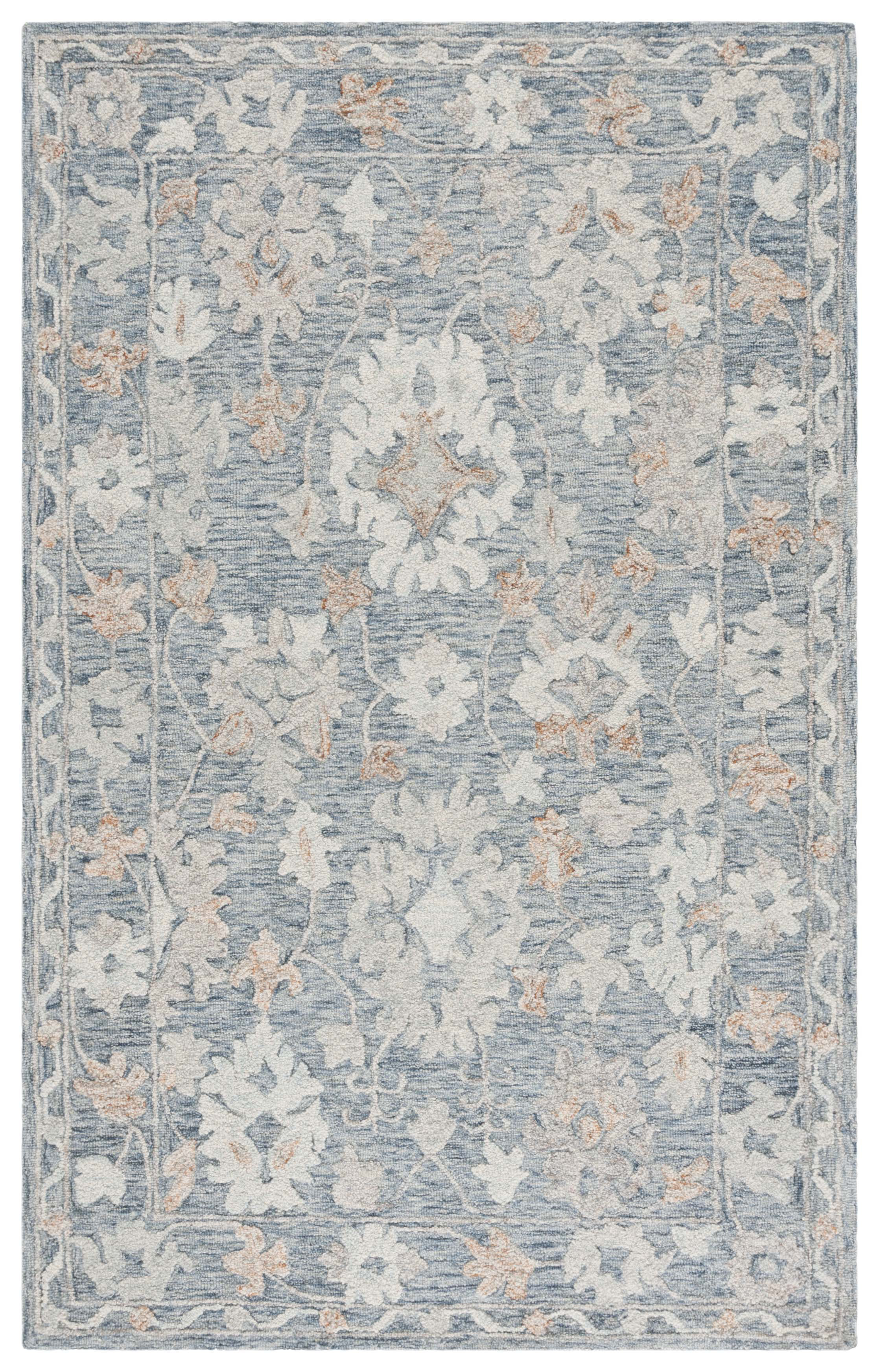 Safavieh Marquee 506 Hand Tufted Wool/Cotton Oriental Rug in Blue/Rust ...