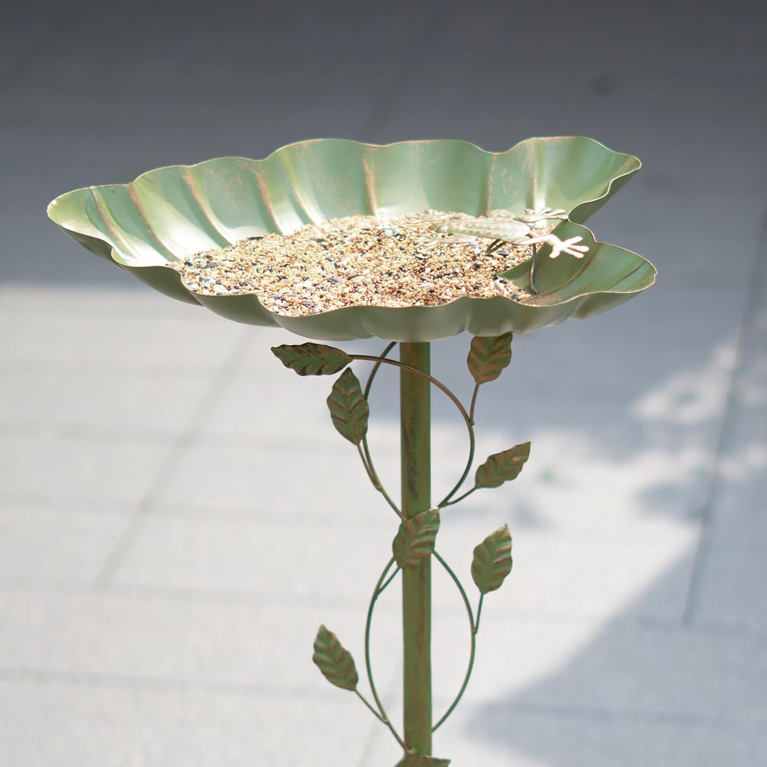 Bayou Breeze Bronc 15" L*30.5" H Cast Iron Pedestal Bird Bath Free ...