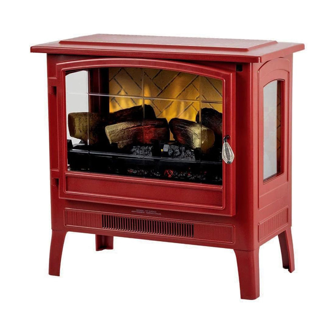Symple Stuff Electric Infrared Quartz Fireplace Stove with 3D Flame ...