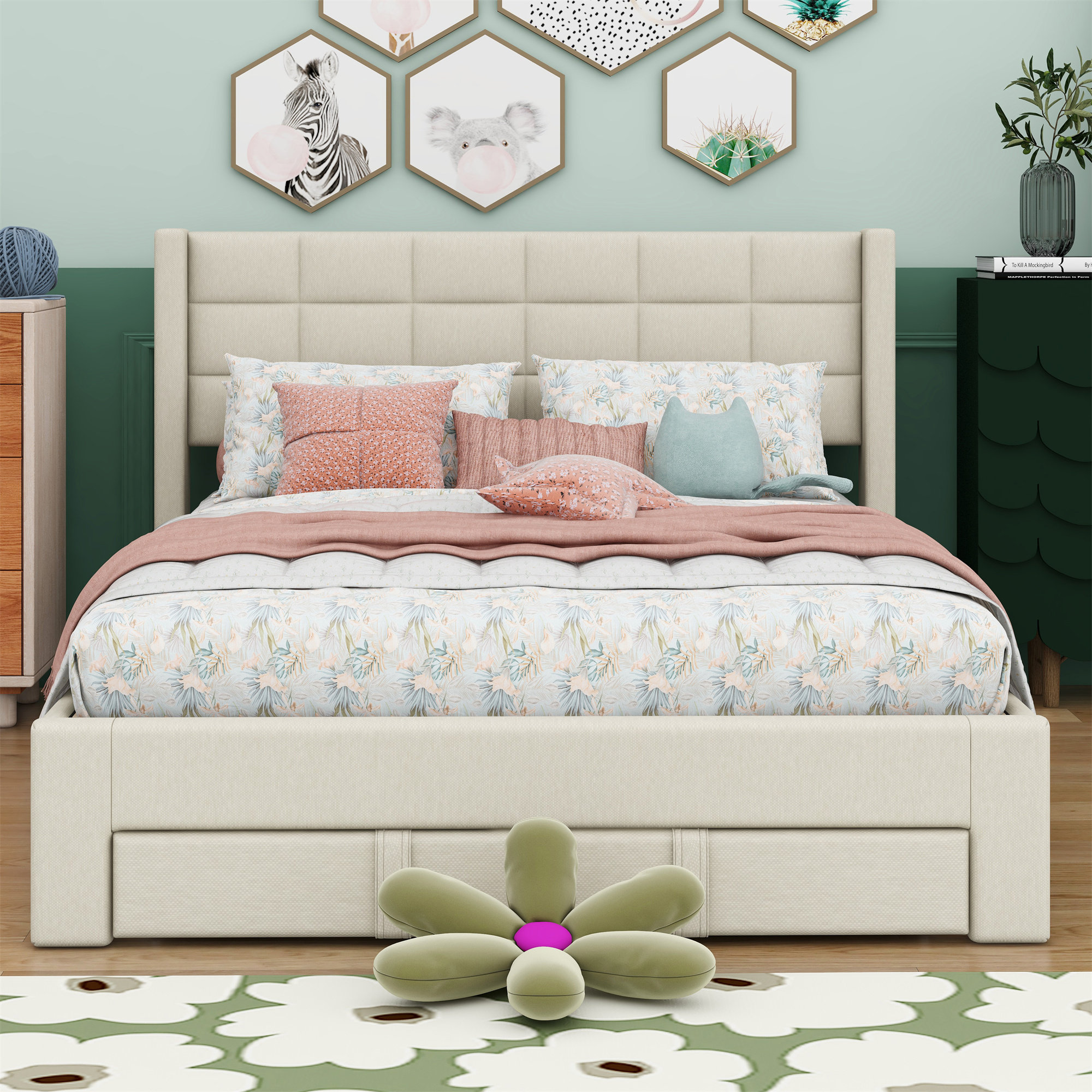 Latitude Run® Ondre Upholstered Panel Storage Bed | Wayfair